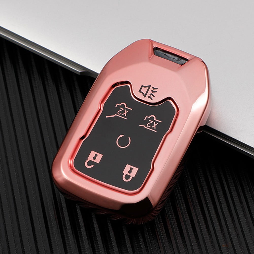 fengchenda Key Fob Cover 6 Button Soft Tpu For Gmc For Sierra Key Fob ...