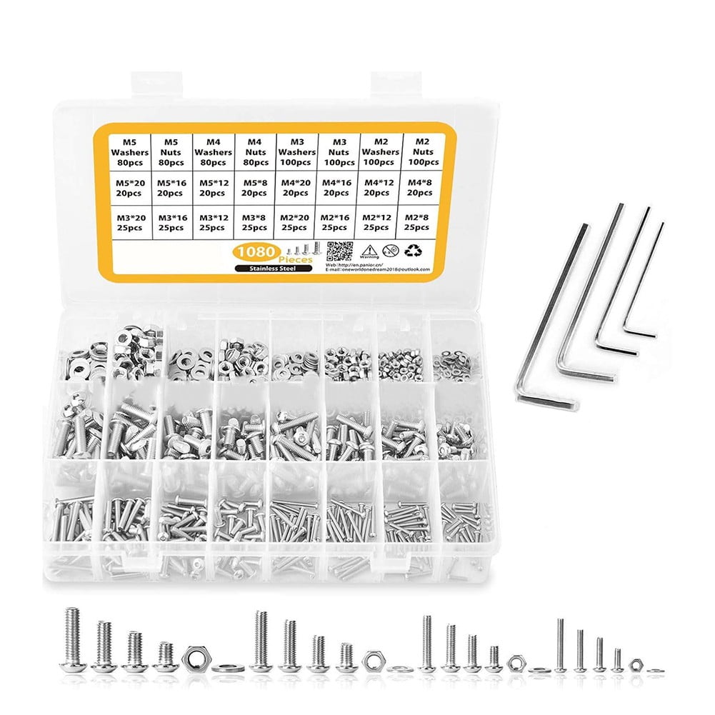 fengchenda Screw Boxed Stainless Steel Round Head Screw Combination Set ...