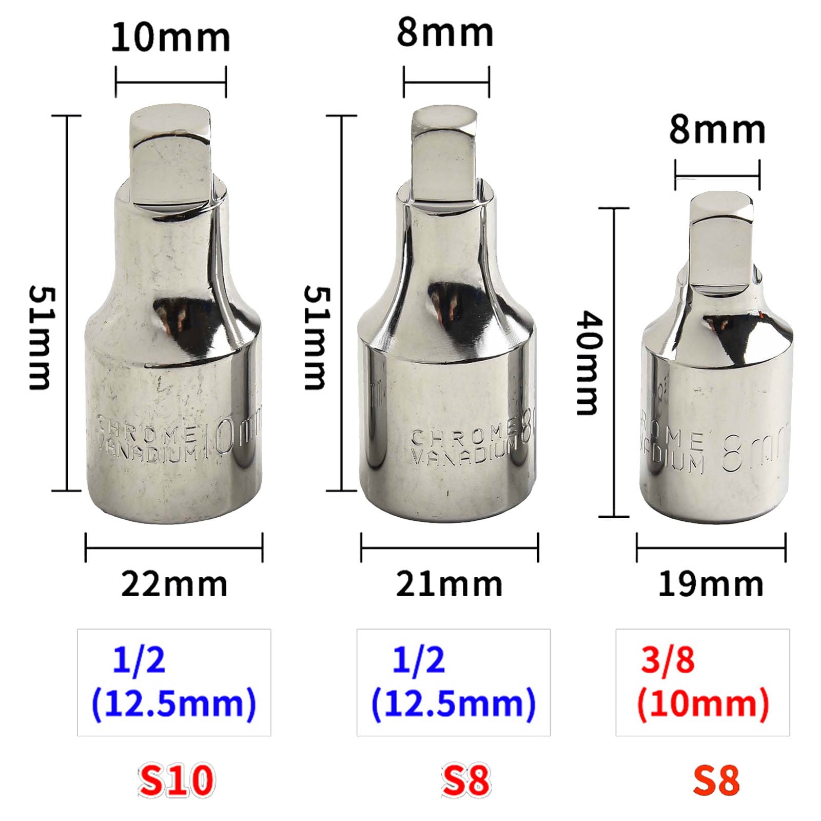 fengchenda Square Oil Pan Drain Screw Disassembly Wrench Drain Tool ...