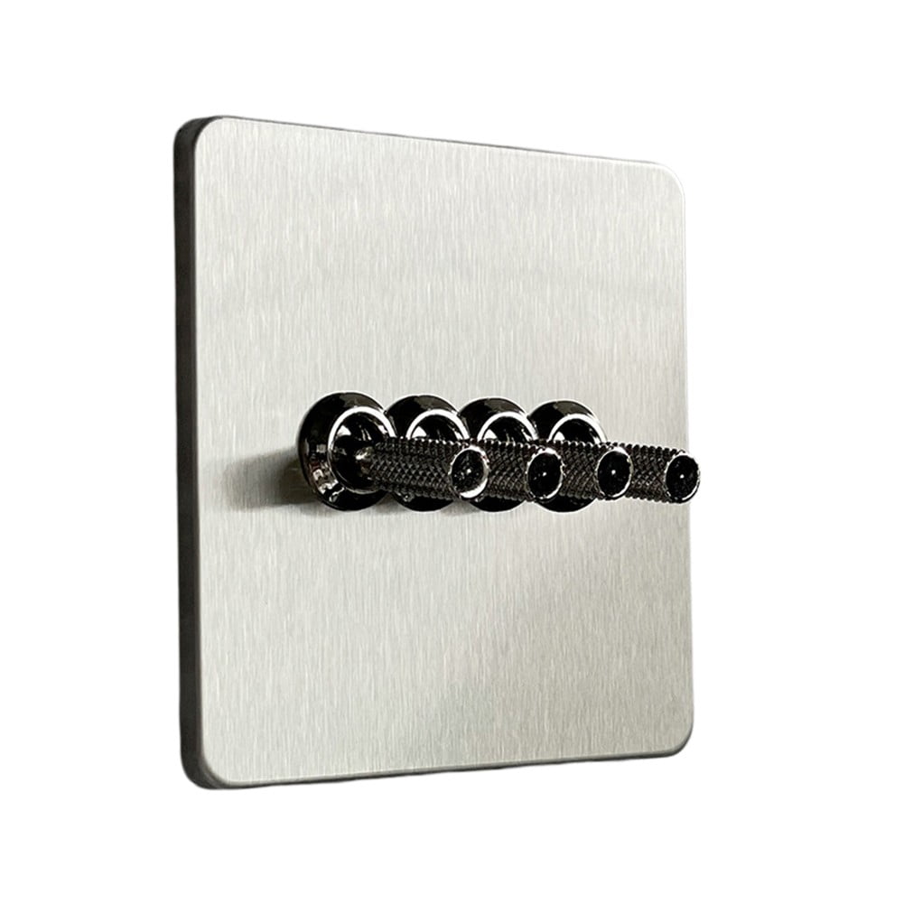 fengchenda Wall Light Toggle Switch /2 Way Stainless Steel Brushed ... fengchenda Wall Light Toggle Switch /2 Way Stainless Steel Brushed ...