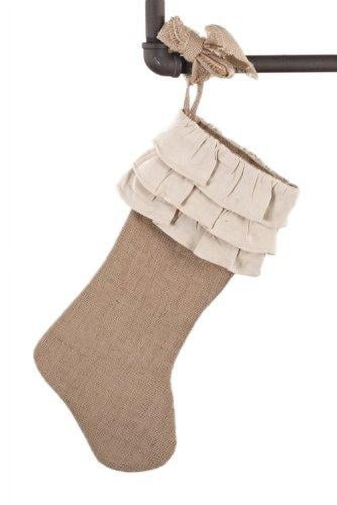 fenncostyles.com Holiday Décor Jute Design Natural Christmas Stocking ...