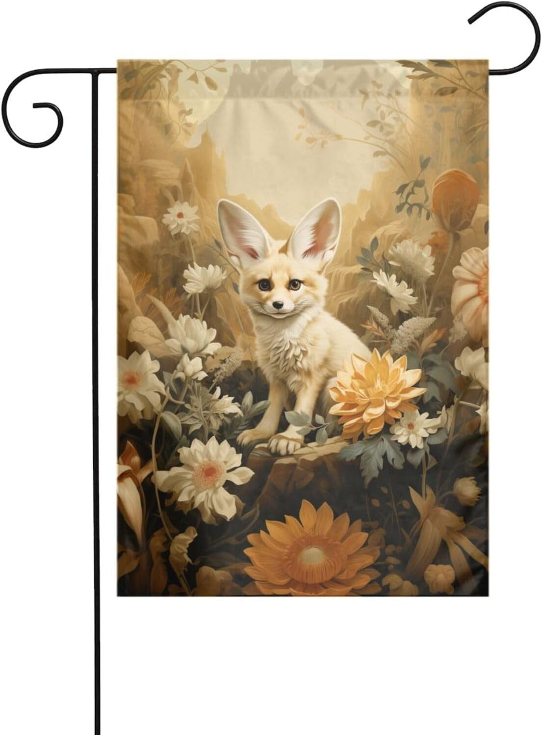 fennec fox Garden Flags Double Sided,Garden Flags for All Seasons ...