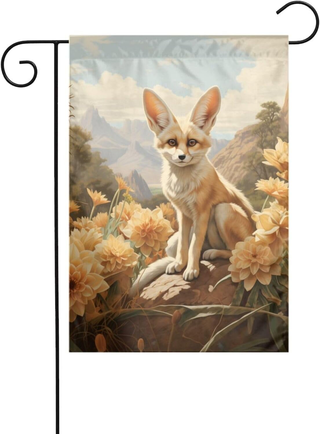 a fennec fox Garden Flags Double Sided,Garden Flags for All Seasons ...