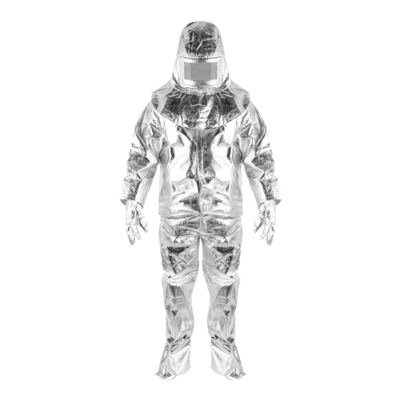 fenteer Aluminized Suit Flame Retardancy Work Clothes Flameproof ...