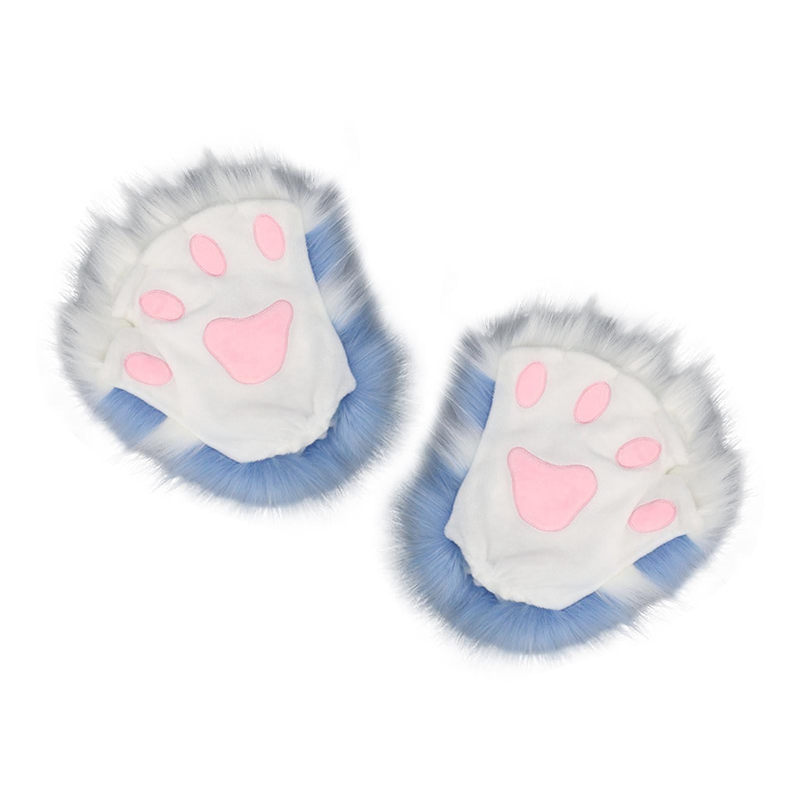 fenteer Cat Claw Gloves Mittens Animal Claws Costume Gloves Fingerless ...