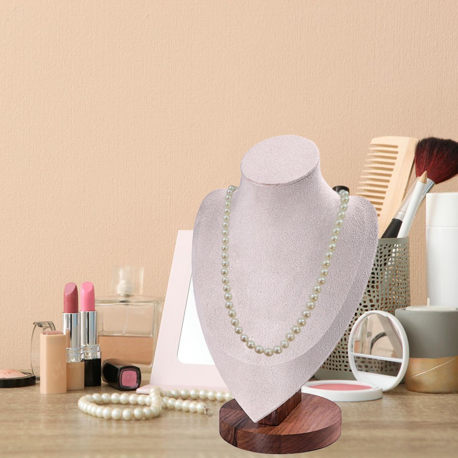 fenteer Jewelry Display Bust Stand Pendant Chain Organizer Fair Home ...