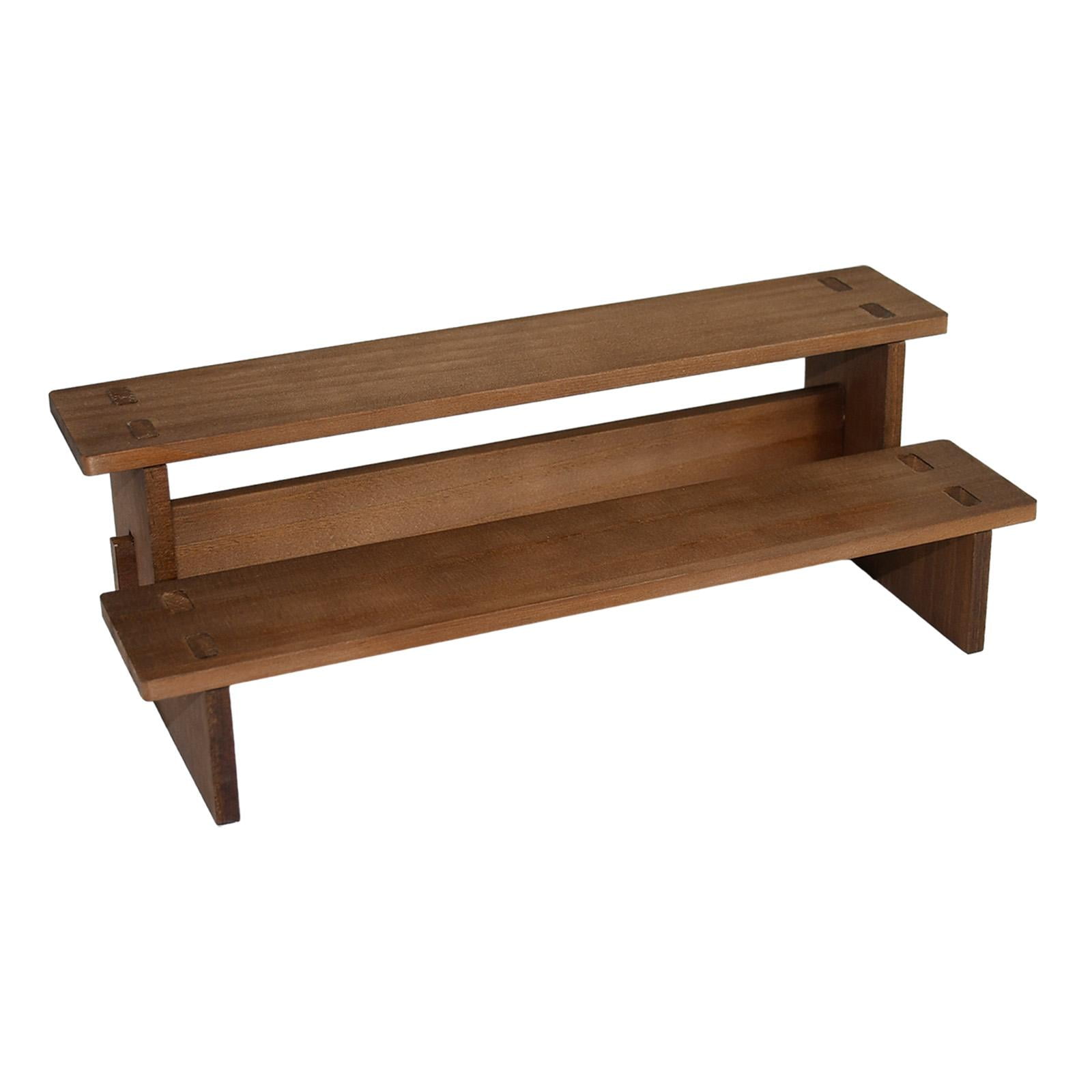 fenteer Wood Display Riser Fashion Jewelry Organizer Rack for Toys ...