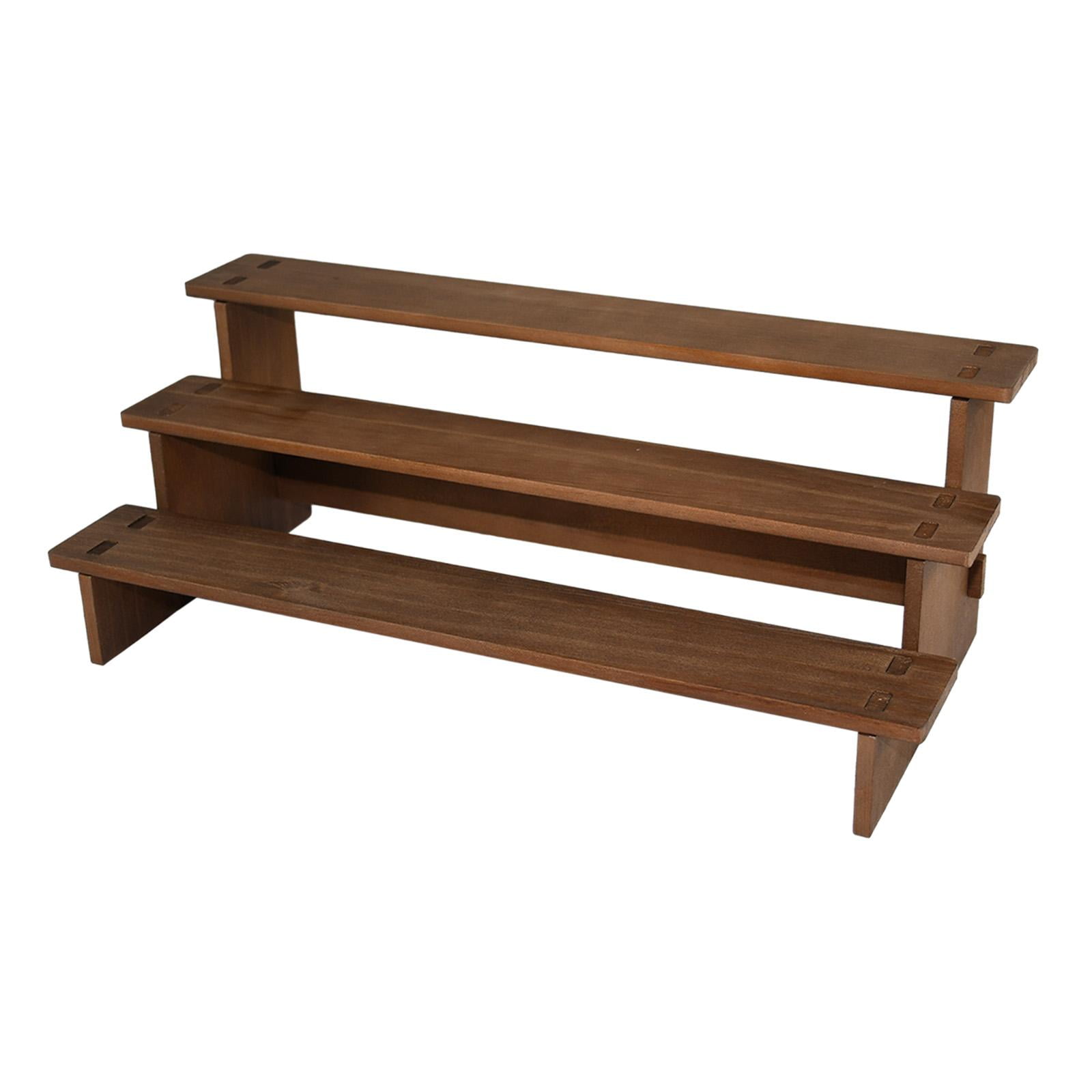 fenteer Wood Display Riser Fashion Jewelry Organizer Rack for Toys ...
