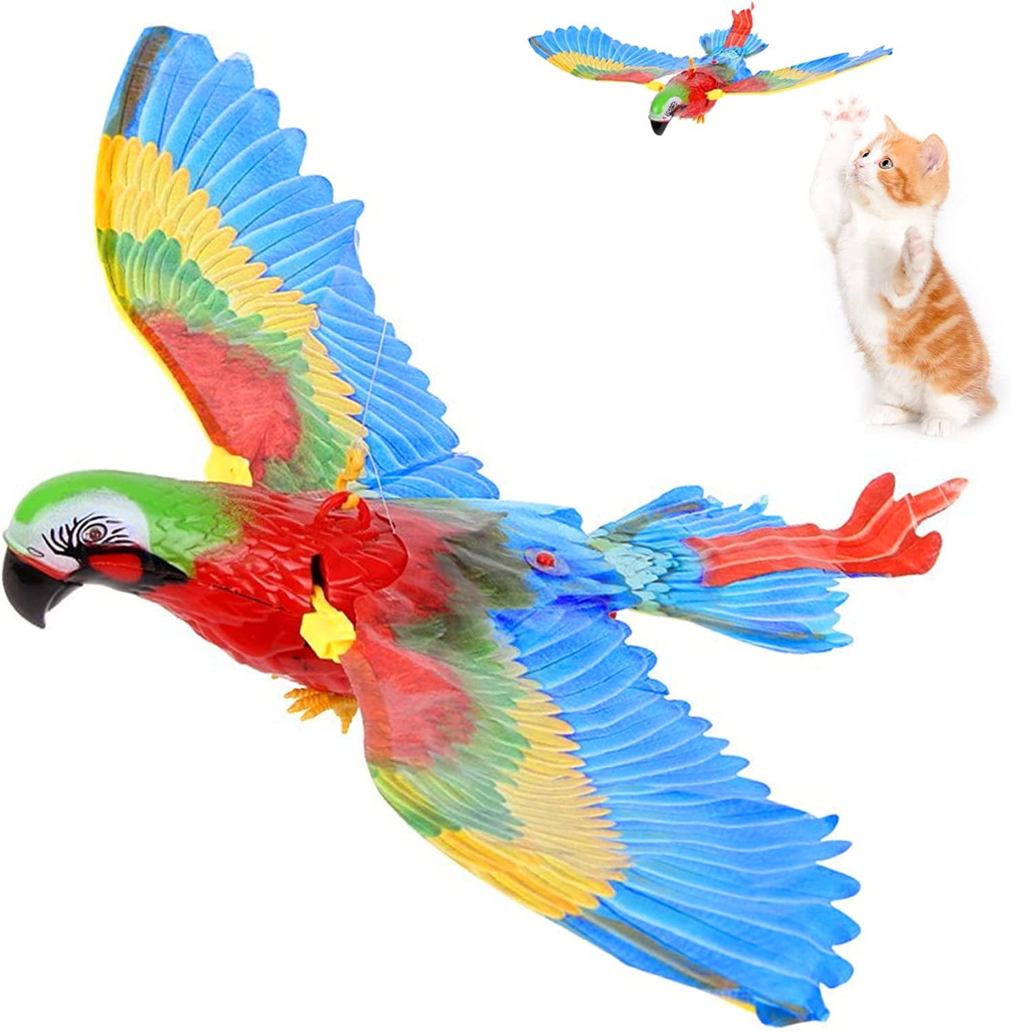 fenze Flying Bird Cat Toy, Simulation Bird Interactive Cat Toy for ...