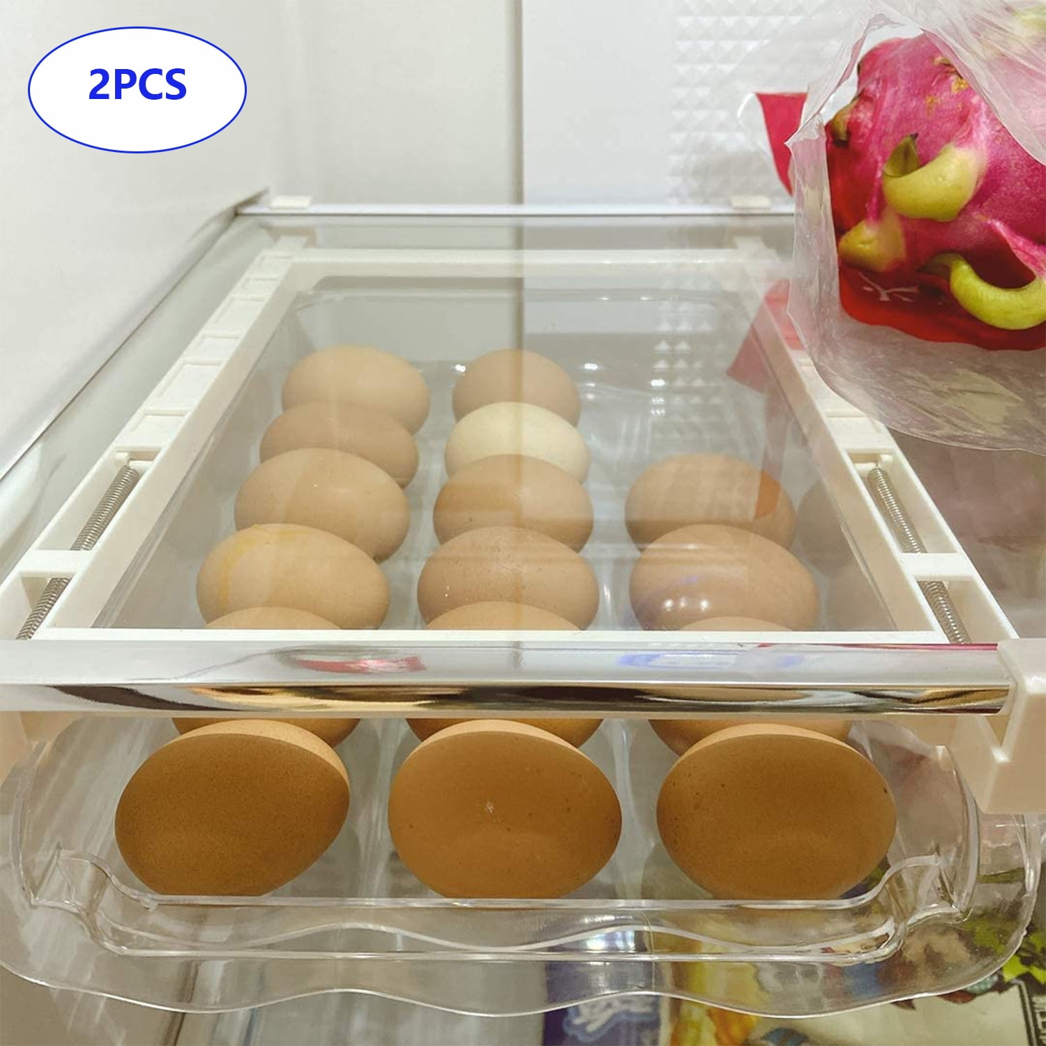 fenze Fridge Egg Drawer Refrigerator Egg Storage Container Refrigerator ...
