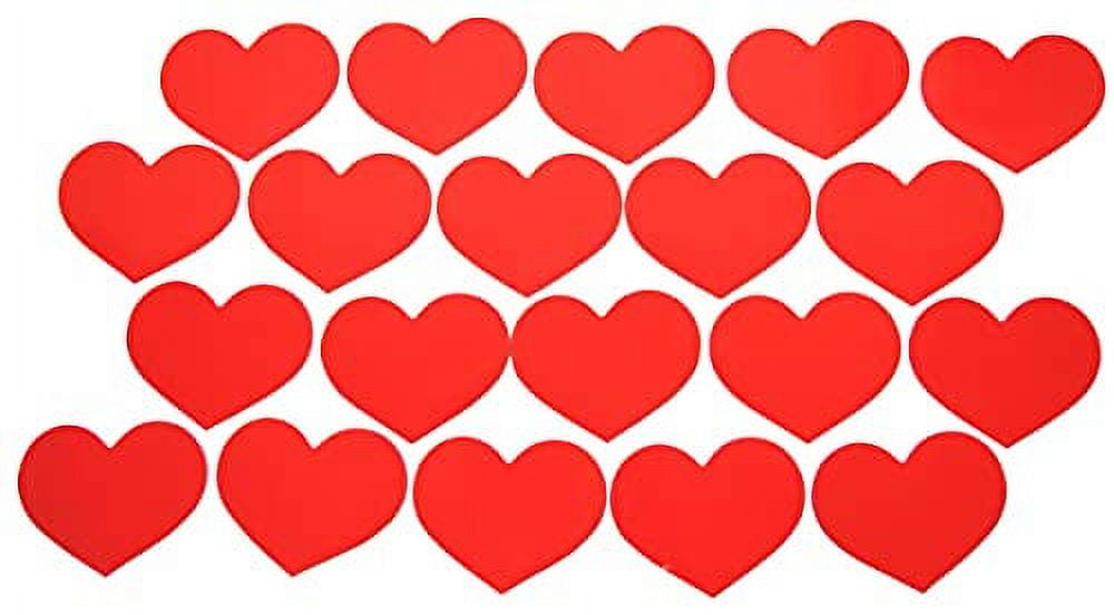 fenze Valentine Red Heart Refrigerator Mini Magnets – Vinyl Heart ...