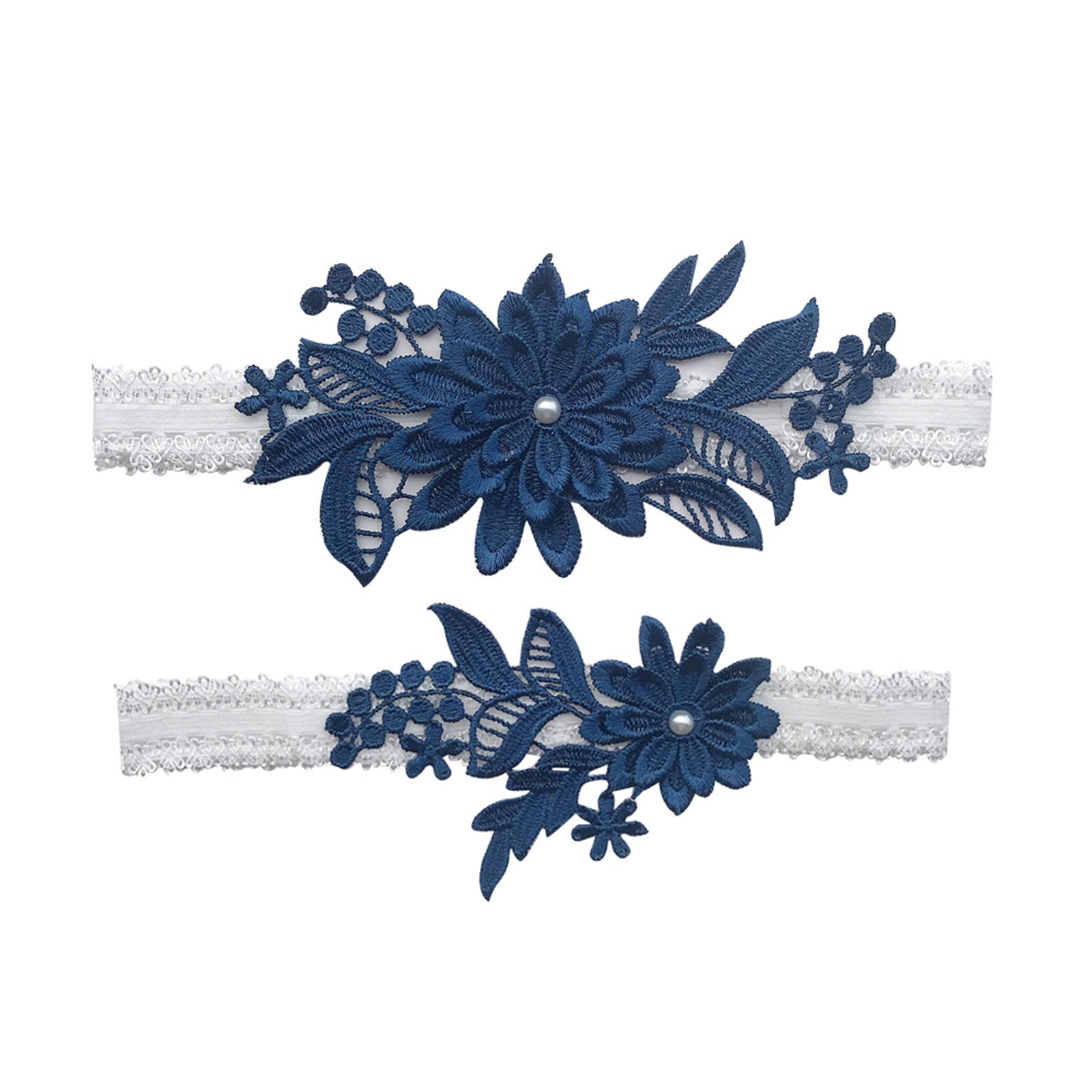 fenze Wedding Garters for Bride Bridal Lace Garter Set of 2 Floral Leg ...