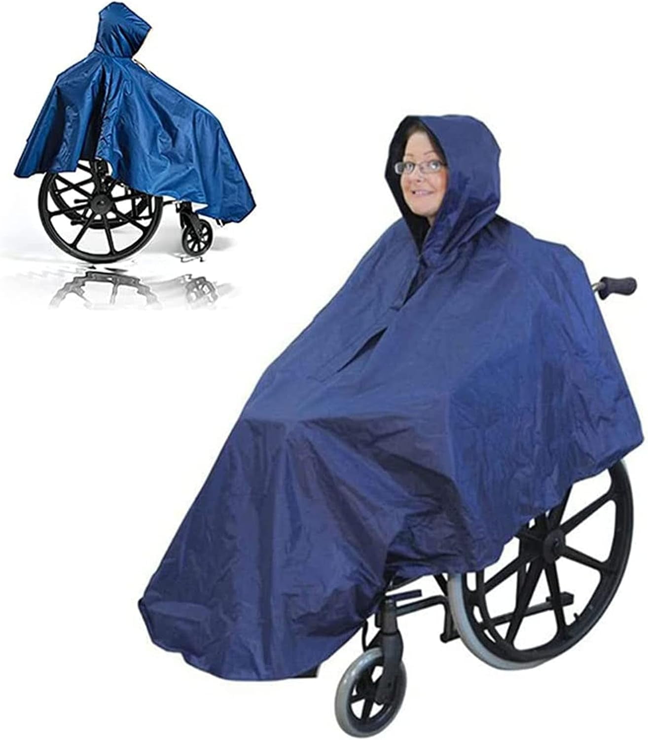 fenze Windproof Wheelchair Cover, Wheelchair Rain Poncho Coat Adult ...