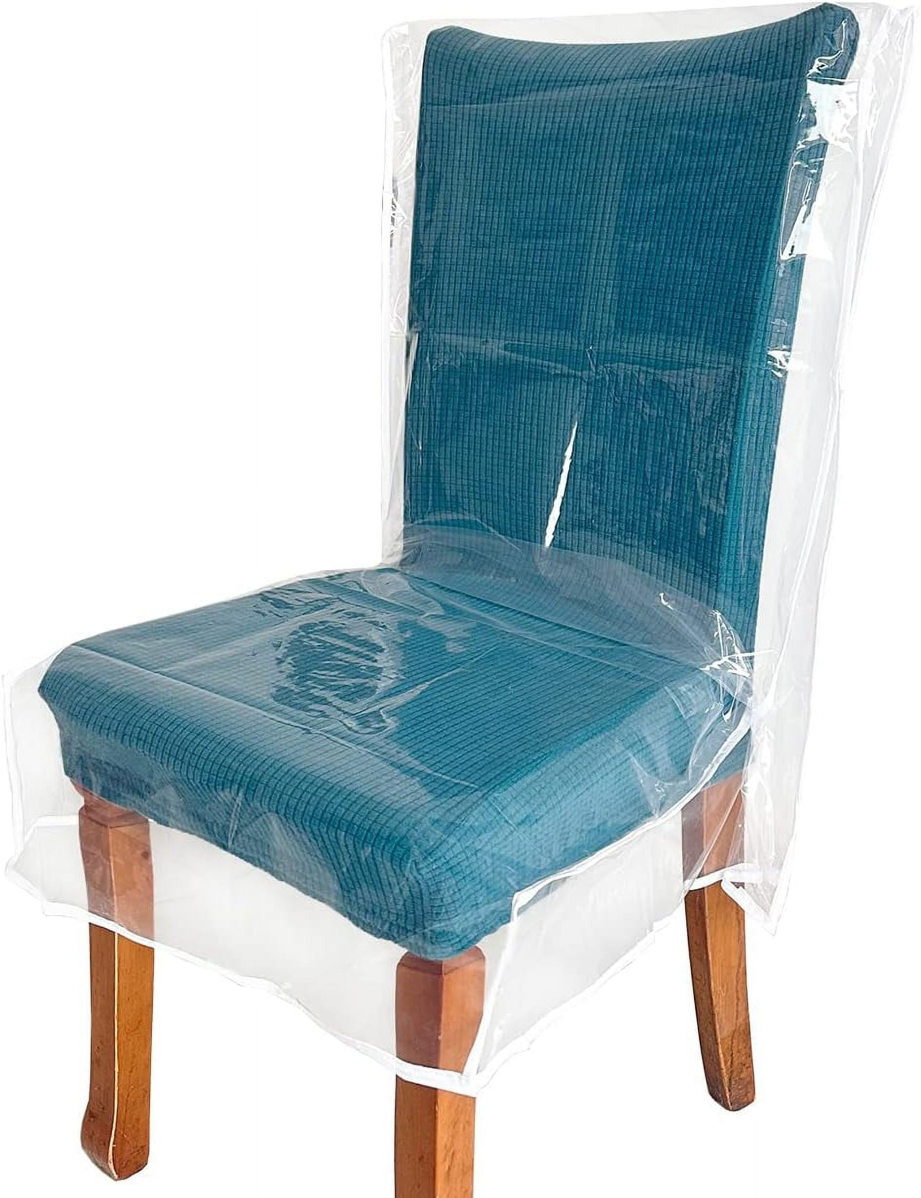 feqwrichj Plastic Chair Covers for Dining Chairs Waterproof Thick ...