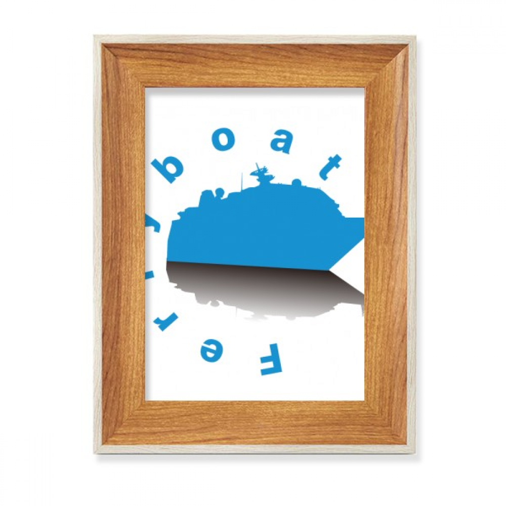 ferry carries passengers desktop wooden photo frame display picture art ...