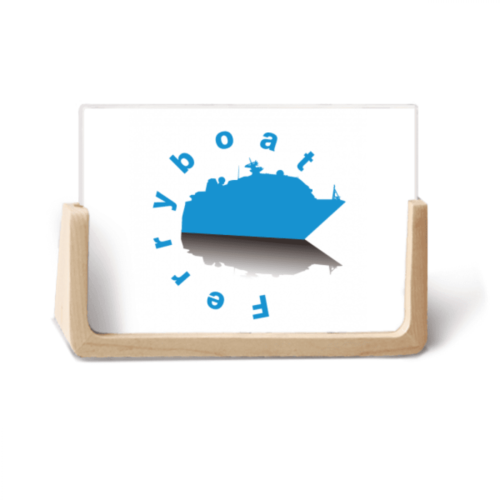 ferry carries passengers photo wooden photo frame tabletop display ...