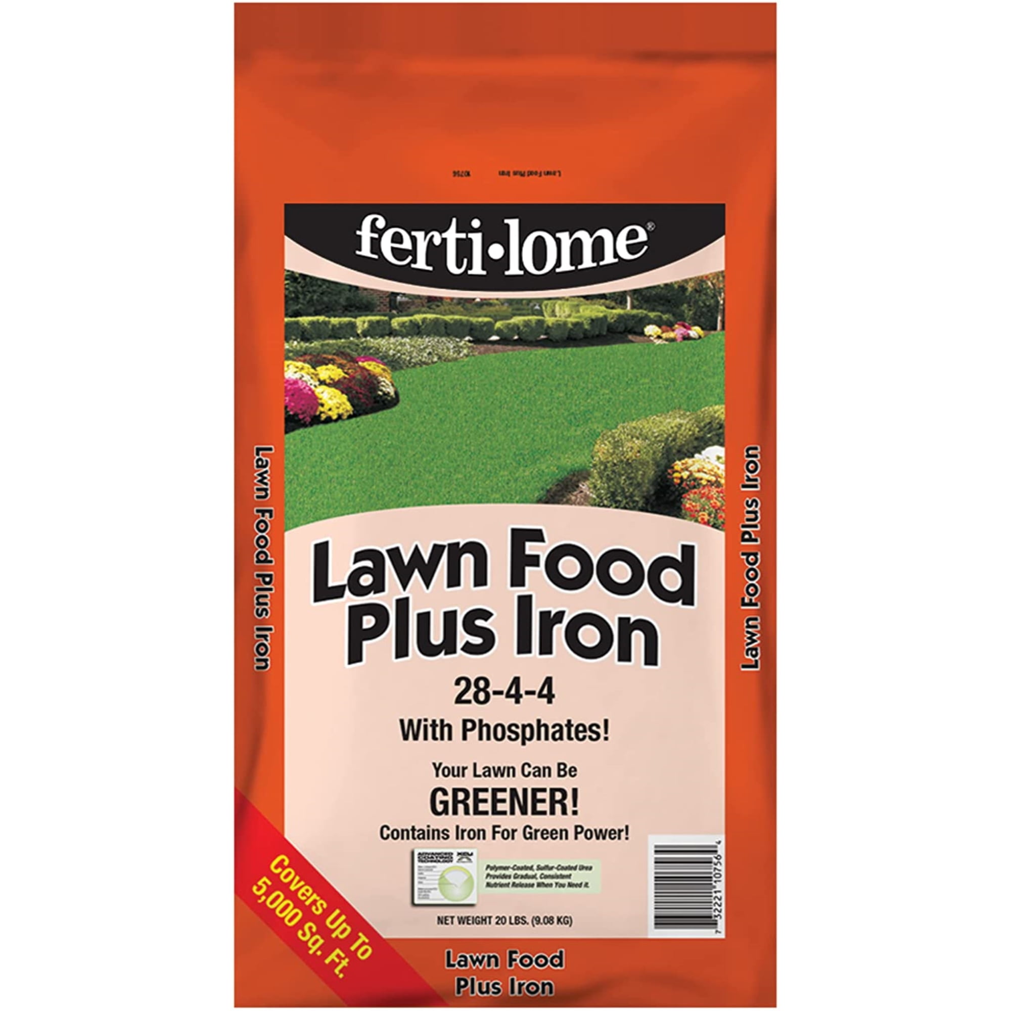 VPG (#10756) Fertilome Lawn Food Plus Iron and Nitrogen 20# Granular ...