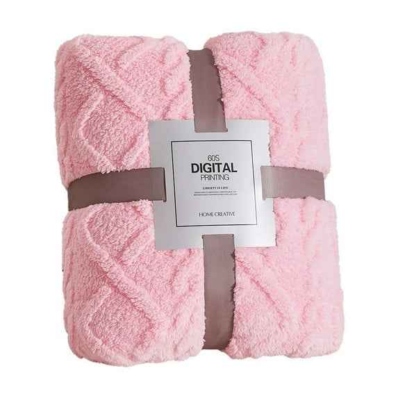 ffeta Solid Blanket, Coral Velvet Flannel Thickened Cover, Kid Couch ...