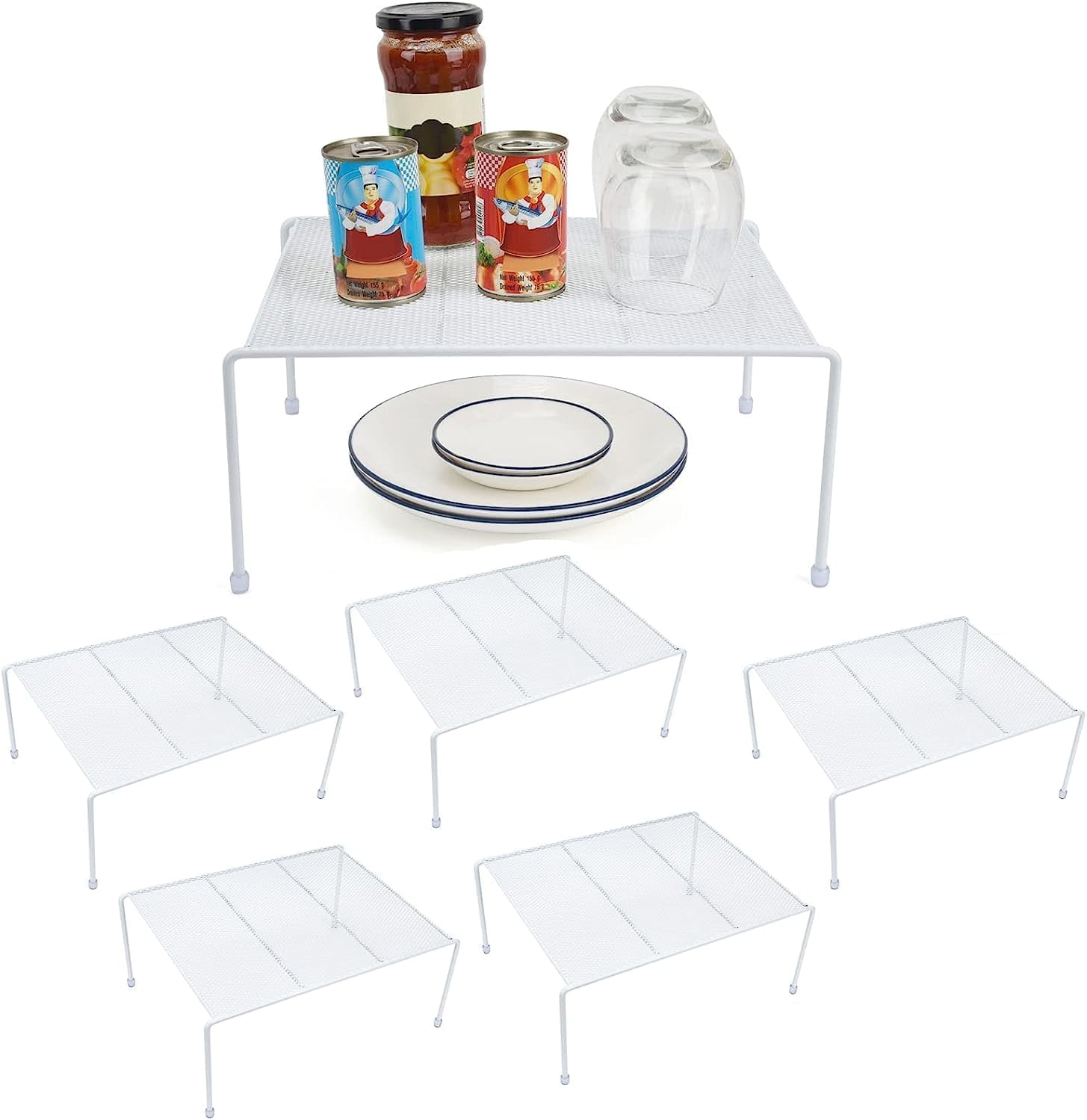 fhduf Mesh Kitchen Shelves Cabinet Storage Shelf Rack (13.1 x 10.2 Inch ...