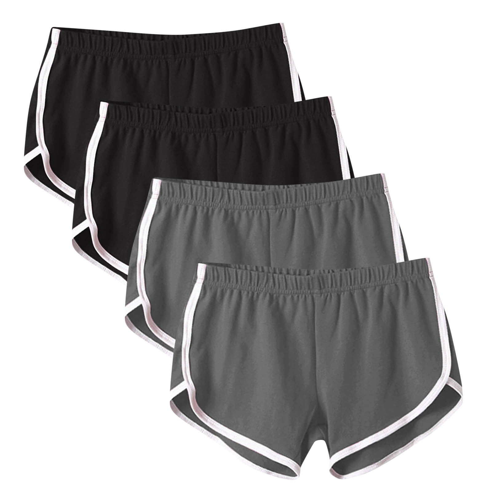 fheaev 4 Packs Summer Shorts For Women Soft Comfy Plus Size Booty ...