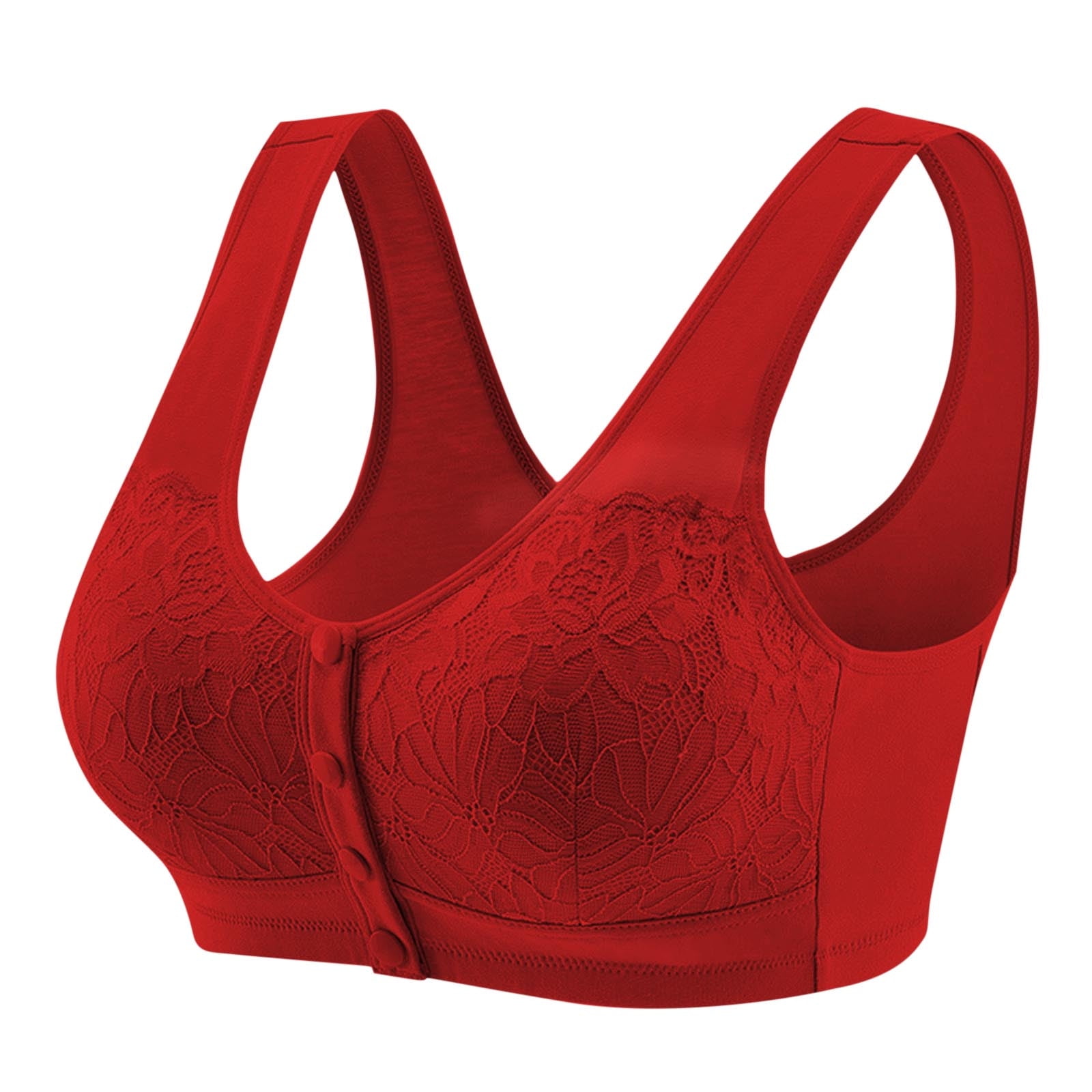 fheaev Front Closure Bras For Women Plus Size Post Surgery Brassiere ...