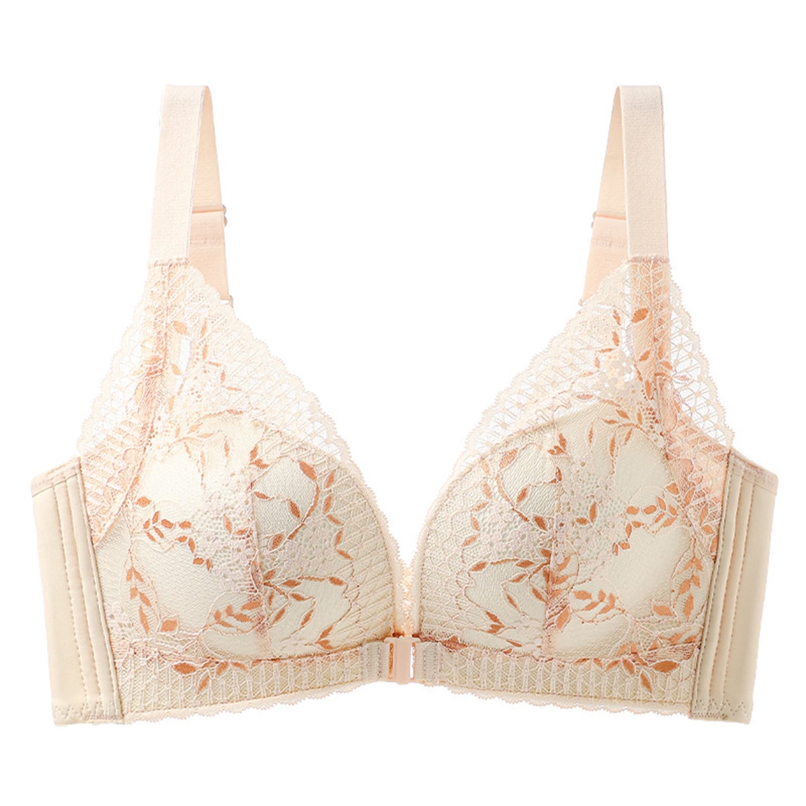 fheaev Front Closure Bras For Women Plus Size Full Coverage Bras No ...