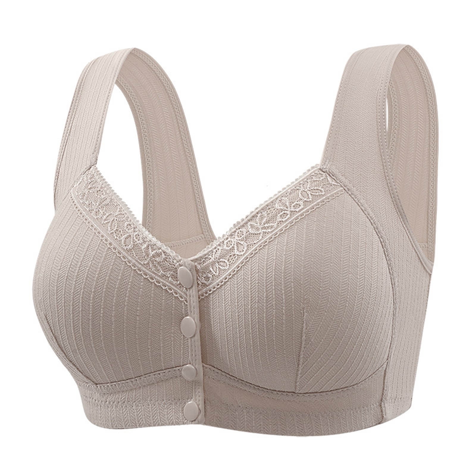 fheaev Front Closure Bras For Women Post Surgery Brassiere Plus Size ...