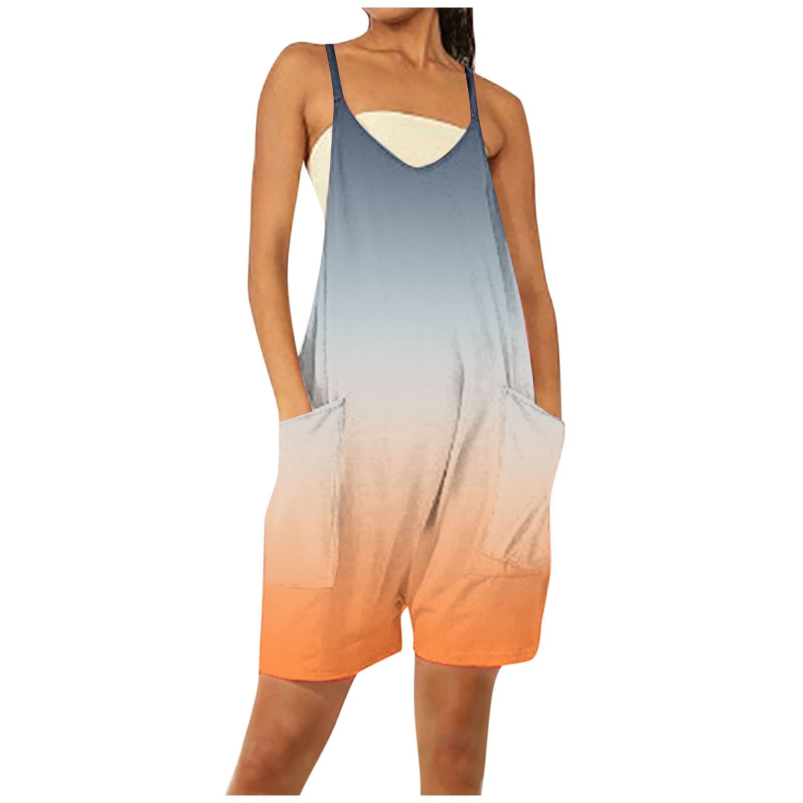 fheaev Jumpsuits for Women Elegant Fashion Summer Rompers Sleeveless ...