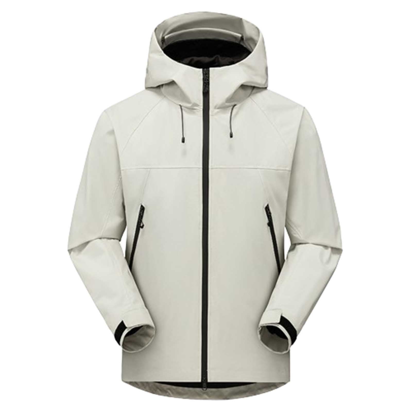 fheaev Rain Jacket For Women Outdoor Jacket Waterproof Windproof Single ...