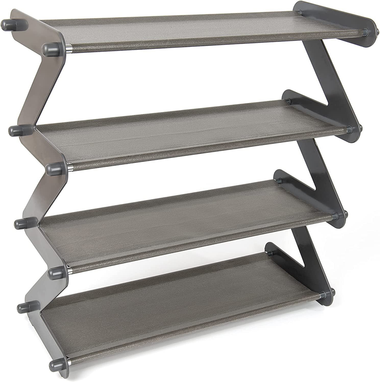 CTGUVBHKN 2 Packs Toddler shoe rack Brown kids shoe rack-Can hold 20-24 ...