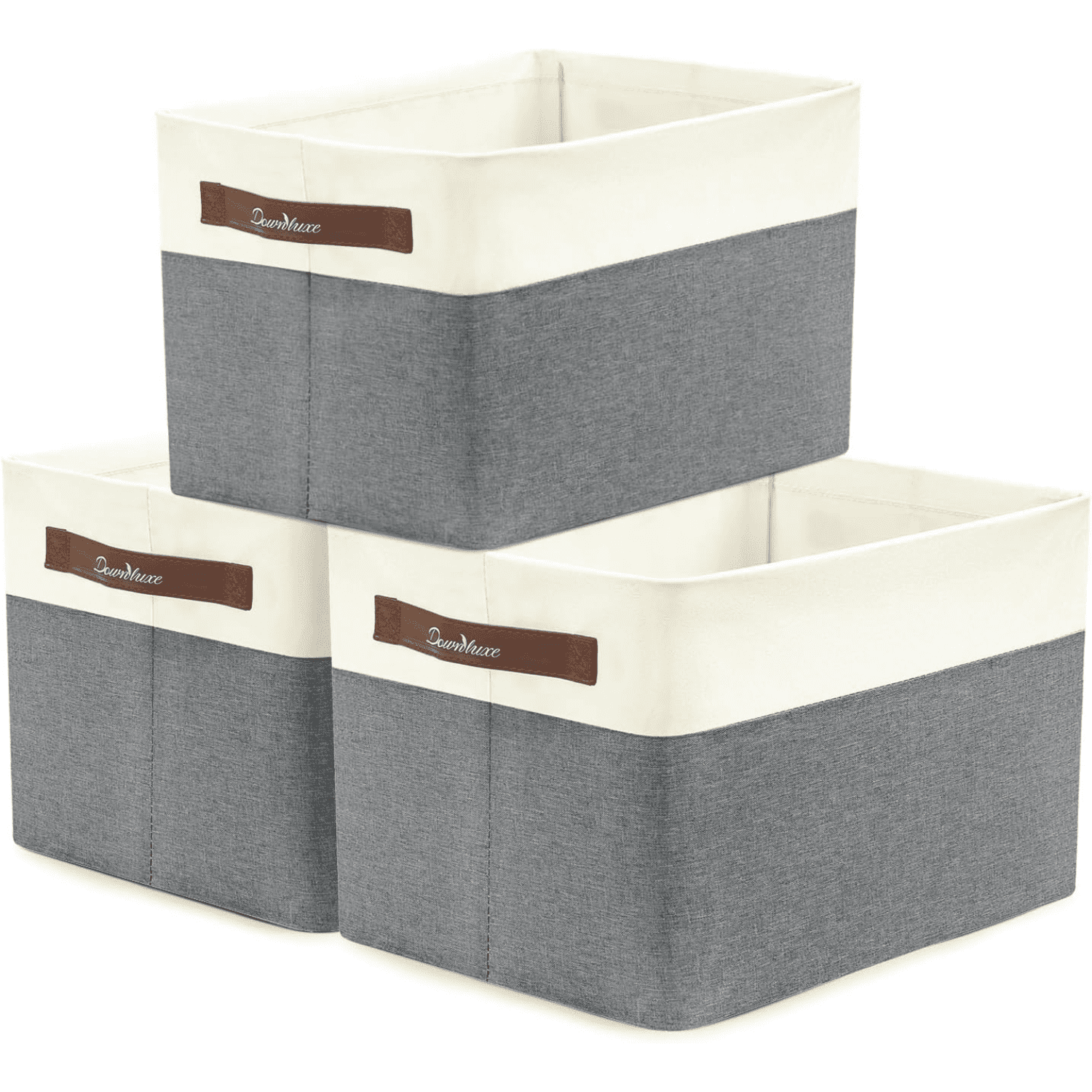 fhxbjoi 4 Pack Collapsible Storage Bins for Shelves Large Storage ...