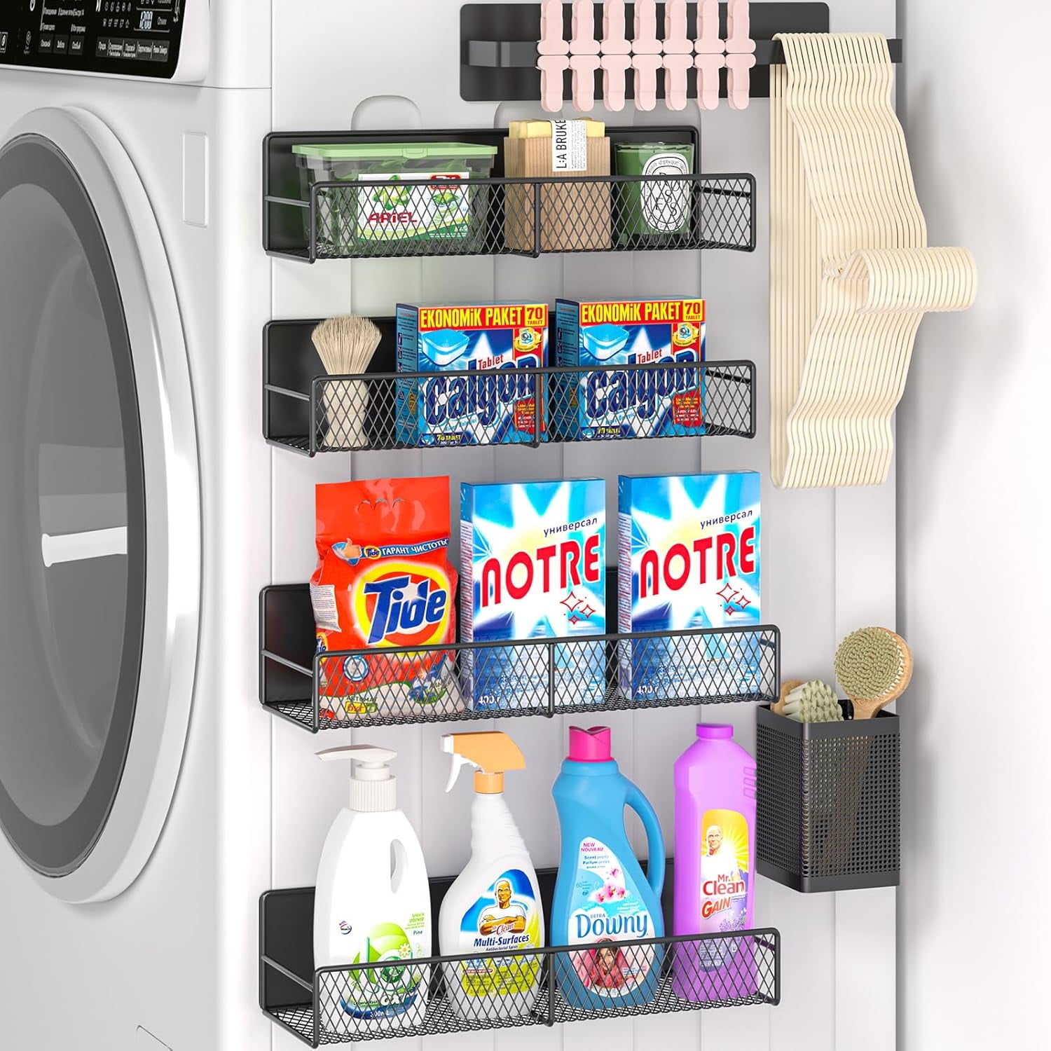 fhxbjoi 4 Pack Magnetic Shelves for Washing Machine Heavy-Duty Magnetic ...