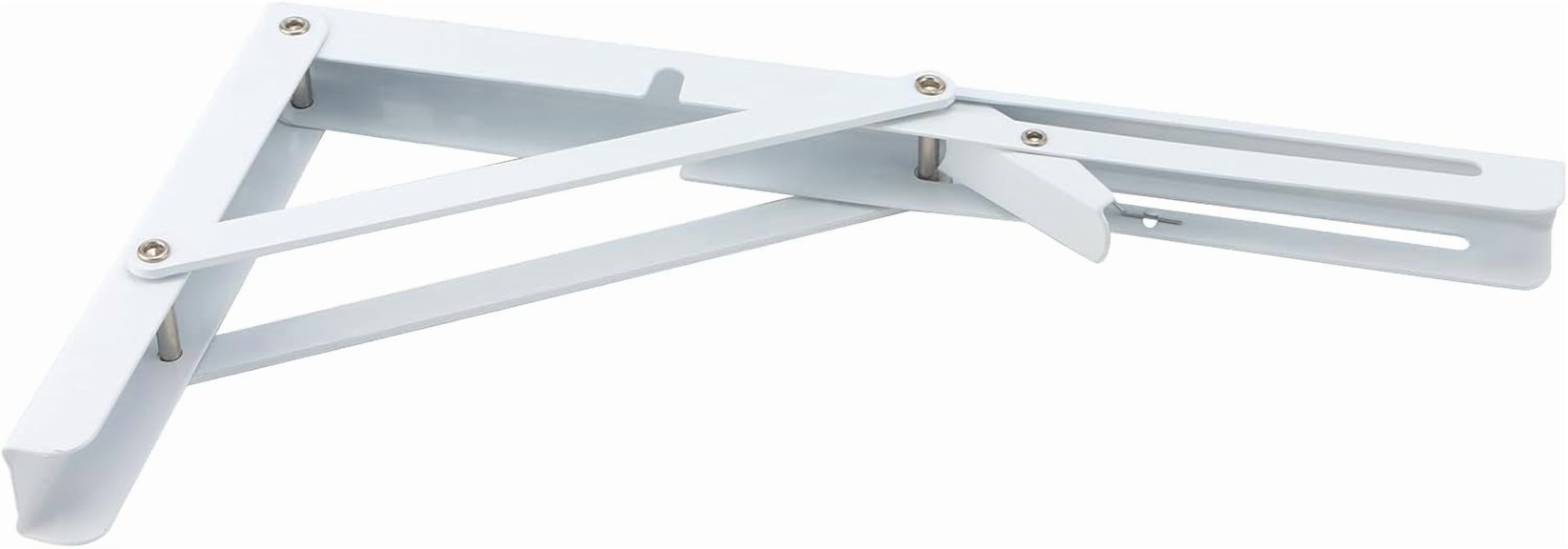 fhxbjoi 6 Pack 12 Inches Folding Shelf Heavy Duty Collapsible Shelf ...