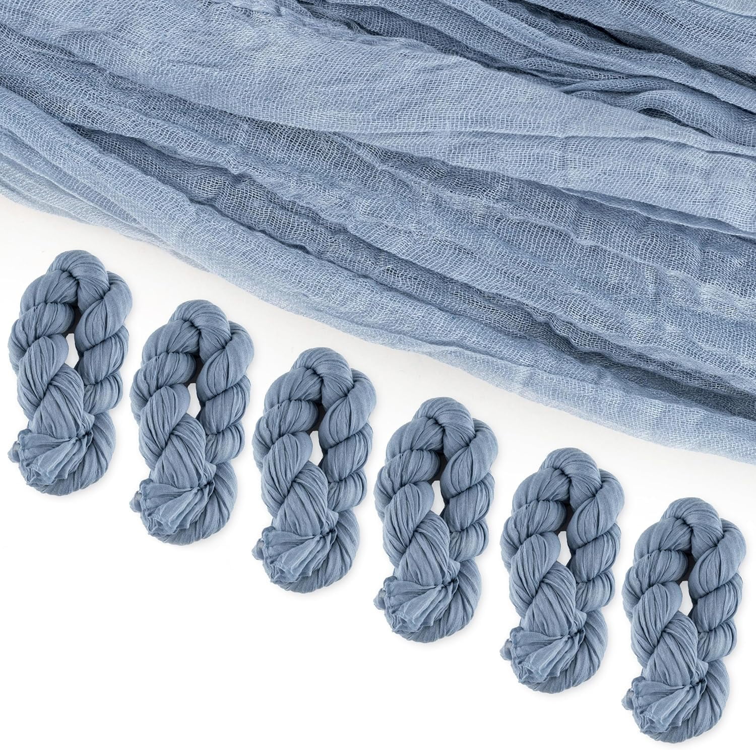 fhxbjoi 6 Pack Cheese Cloth Table Runners 10 Foot Cheesecloth Table ...