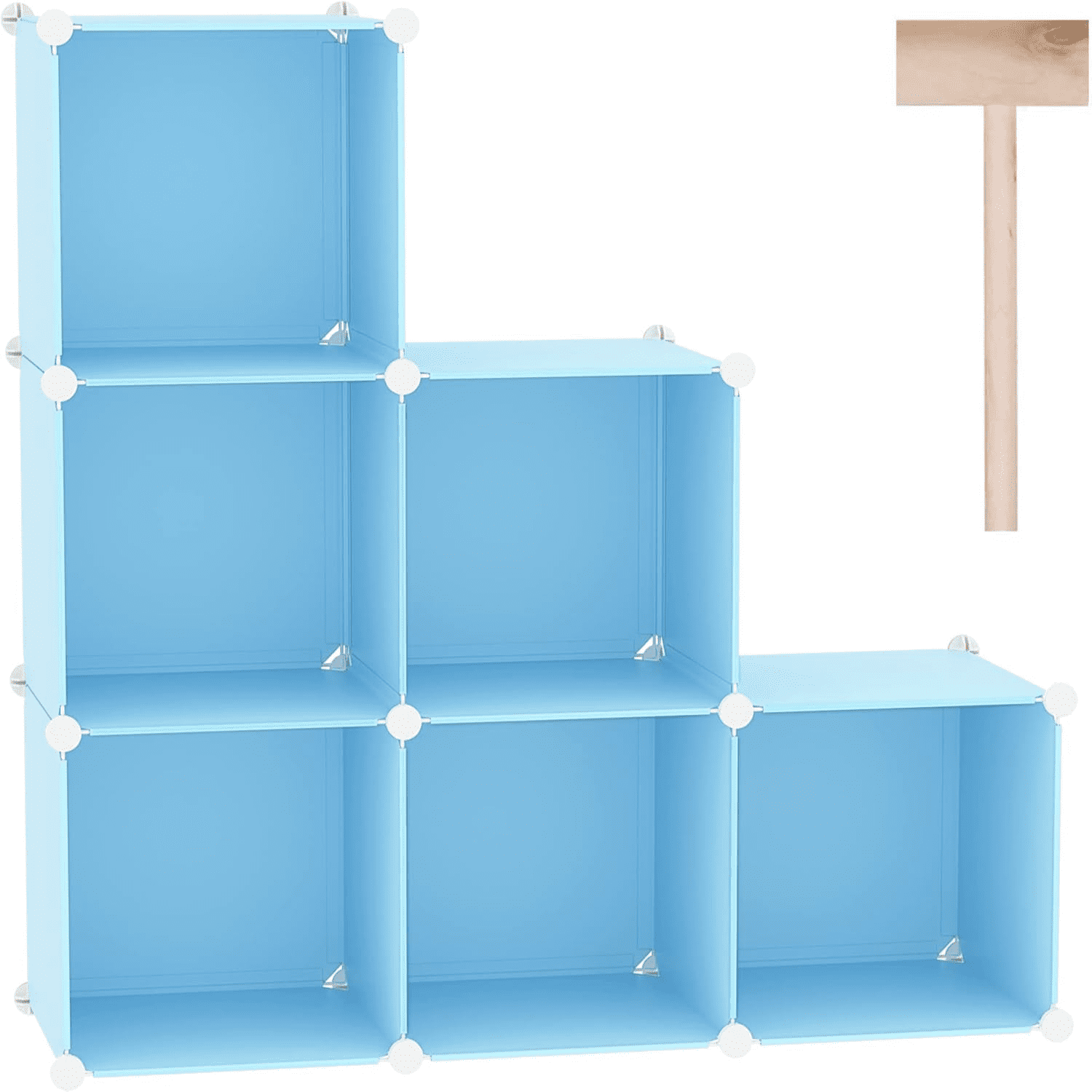 fhxbjoi C&AHOME 6-Cube Storage Organizer Stackable Storage Cubes ...