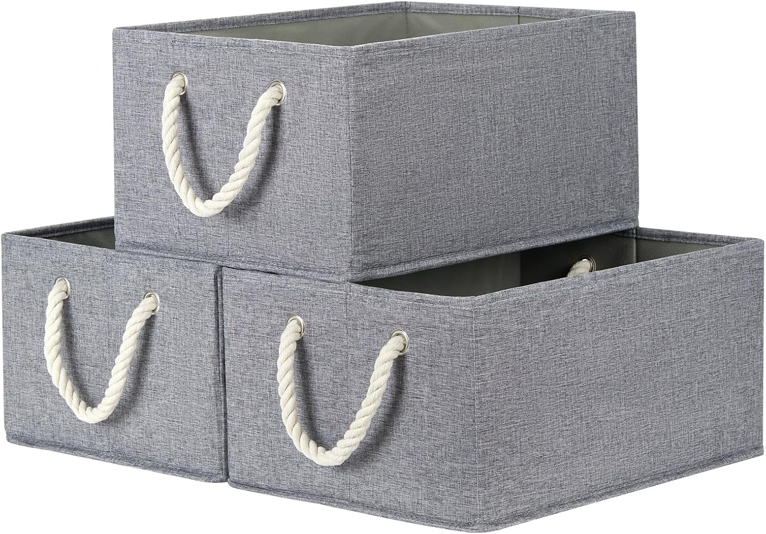 fhxbjoi Fabric Storage Bin for Shelves Large Foldable Storage Cube Bins ...