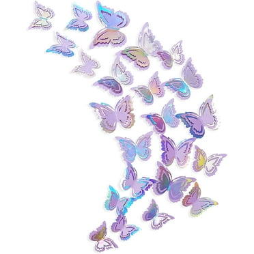 DIY Purple Lavender Living Room Wall Stickers Decor Self-adhesive ...