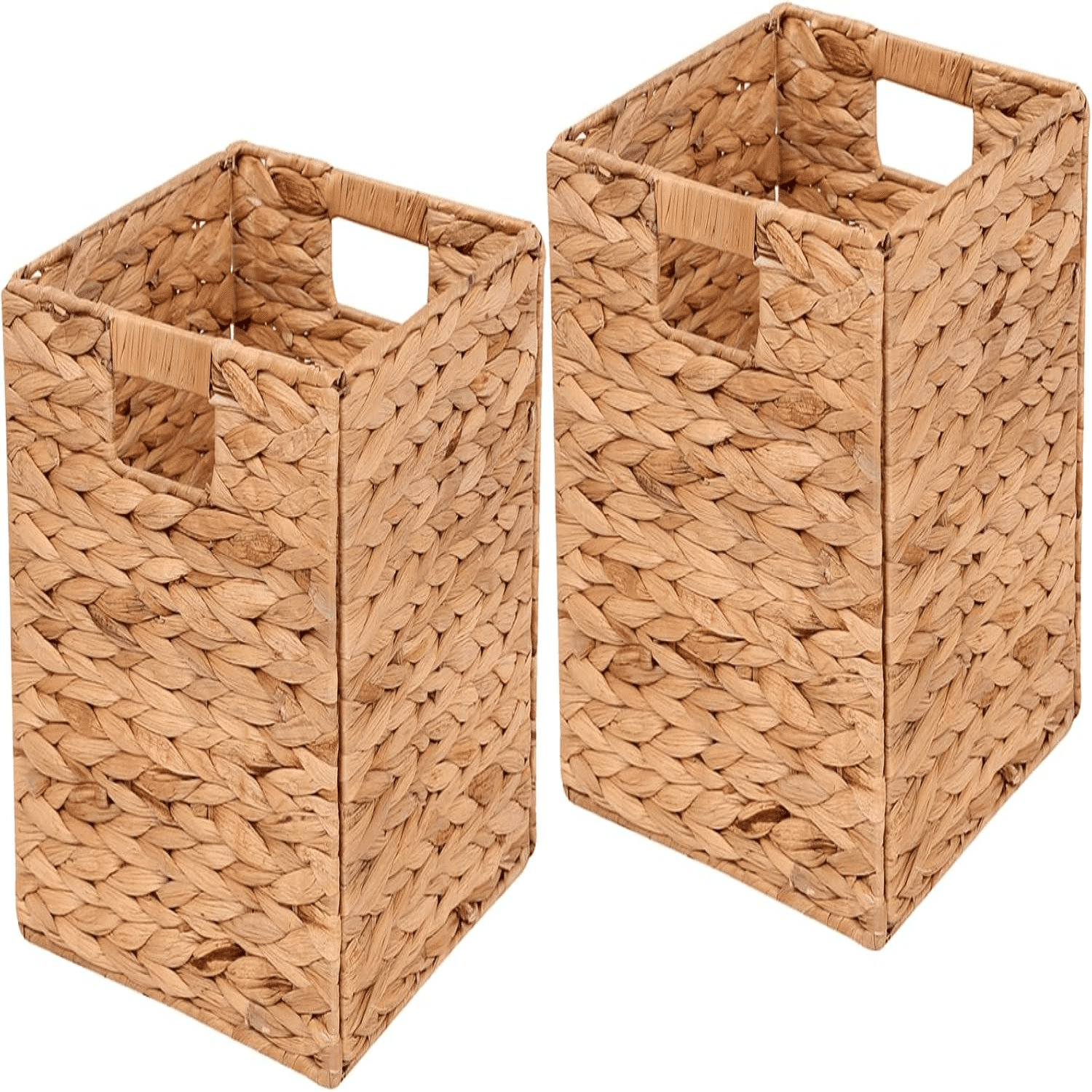 dxynlzq LYJWOO6D Wicker Storage Cubes Foldable Handwoven Water Hyacinth ...