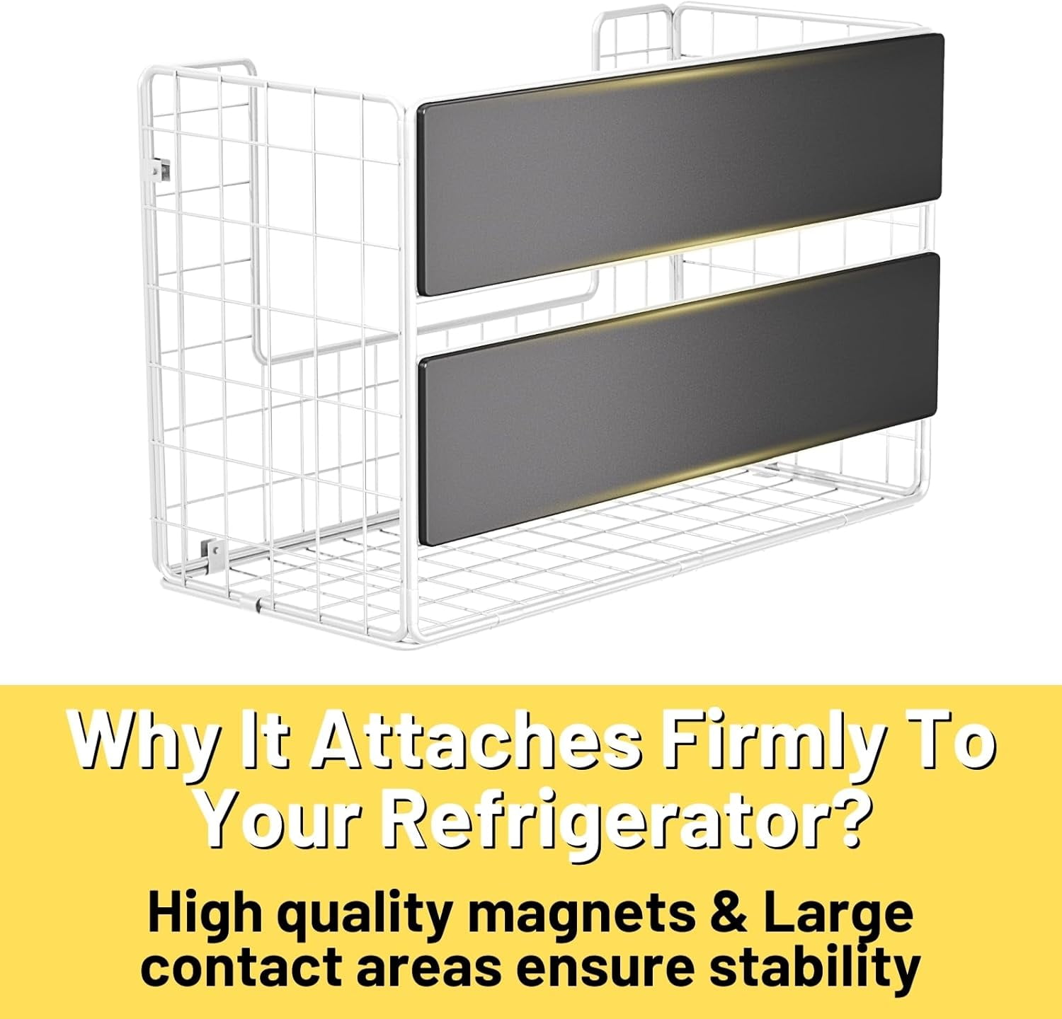 fhxbjoi Magnetic Shelf for Fridge Fruit Potato & Onion Storage Bins ...