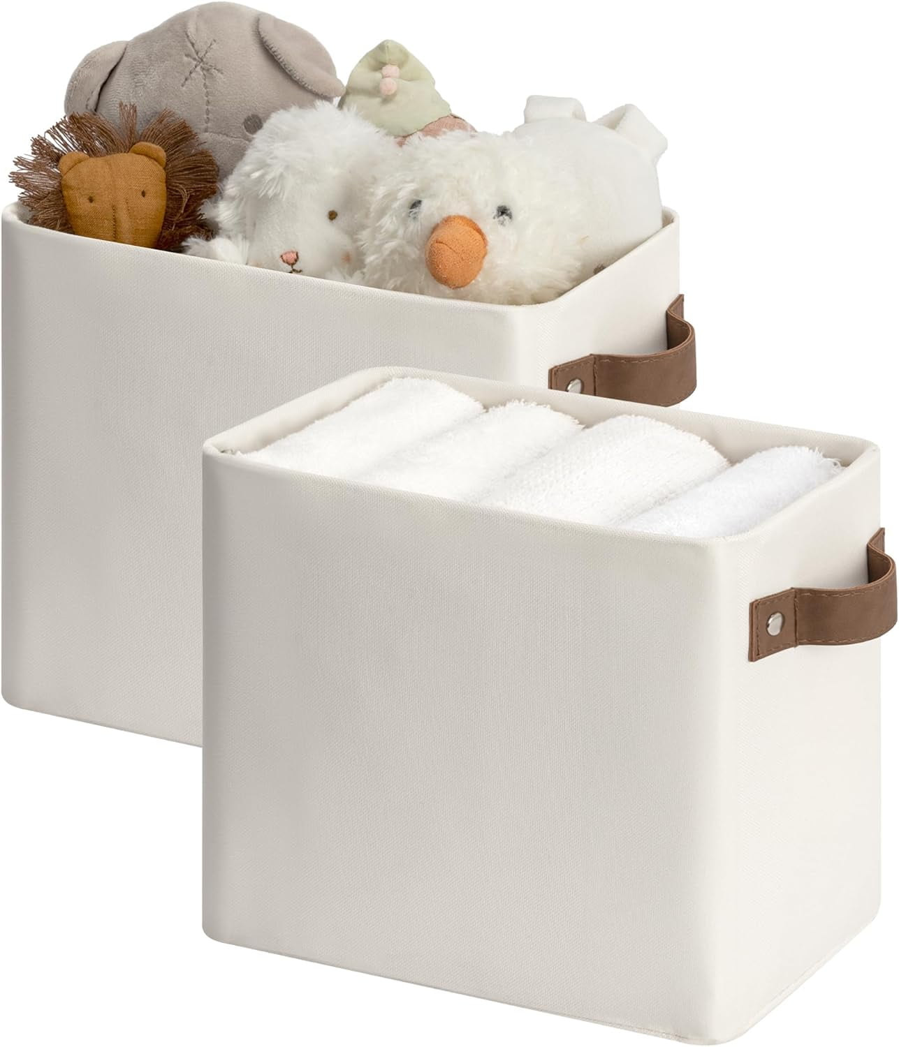 fhxbjoi Narrow Storage Bins Small Basket for Closet and Shelves Fabric ...