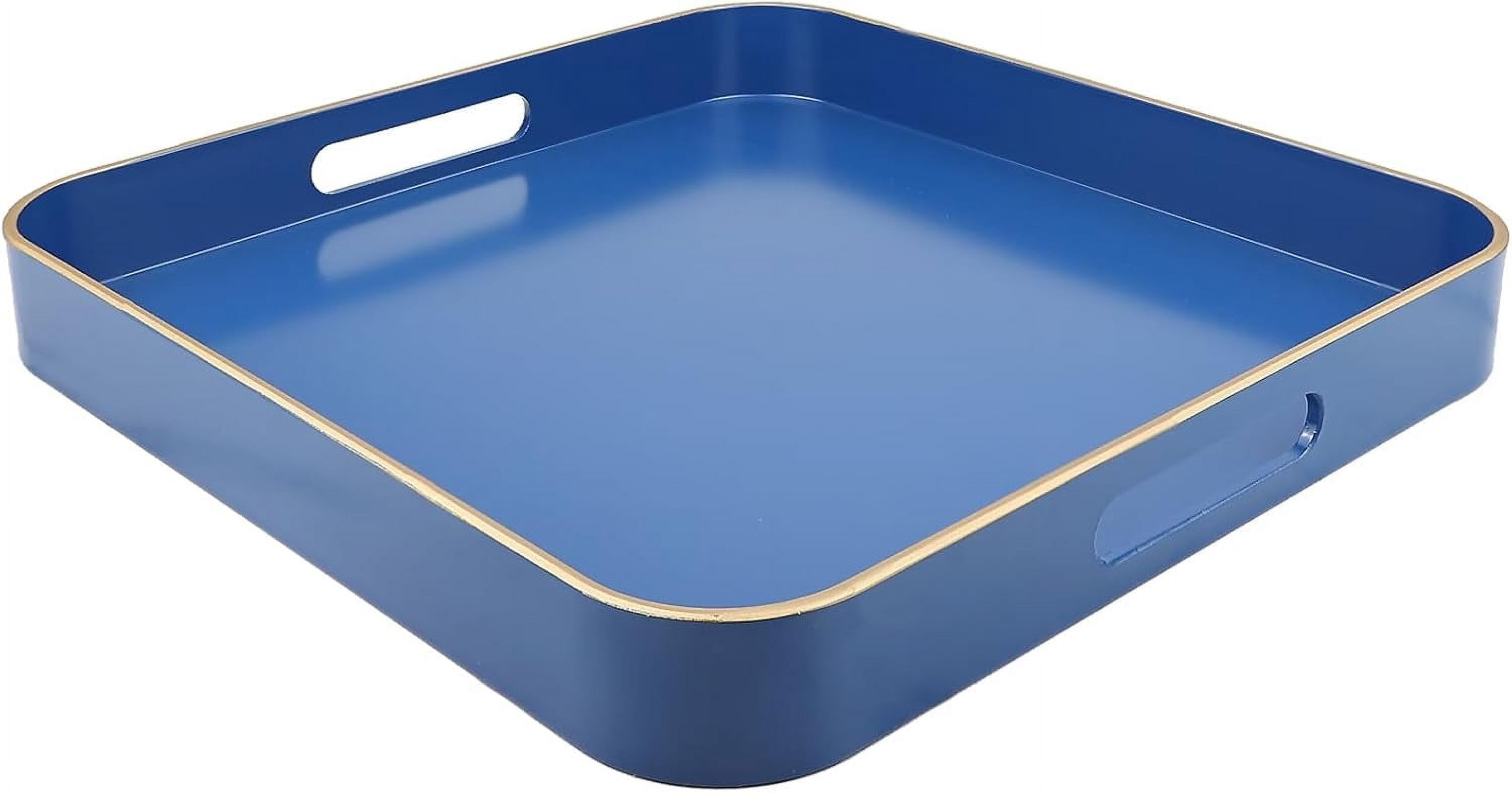 fhxbjoi Orange Decorative Tray with Handles Versatile Serving Tray for ...