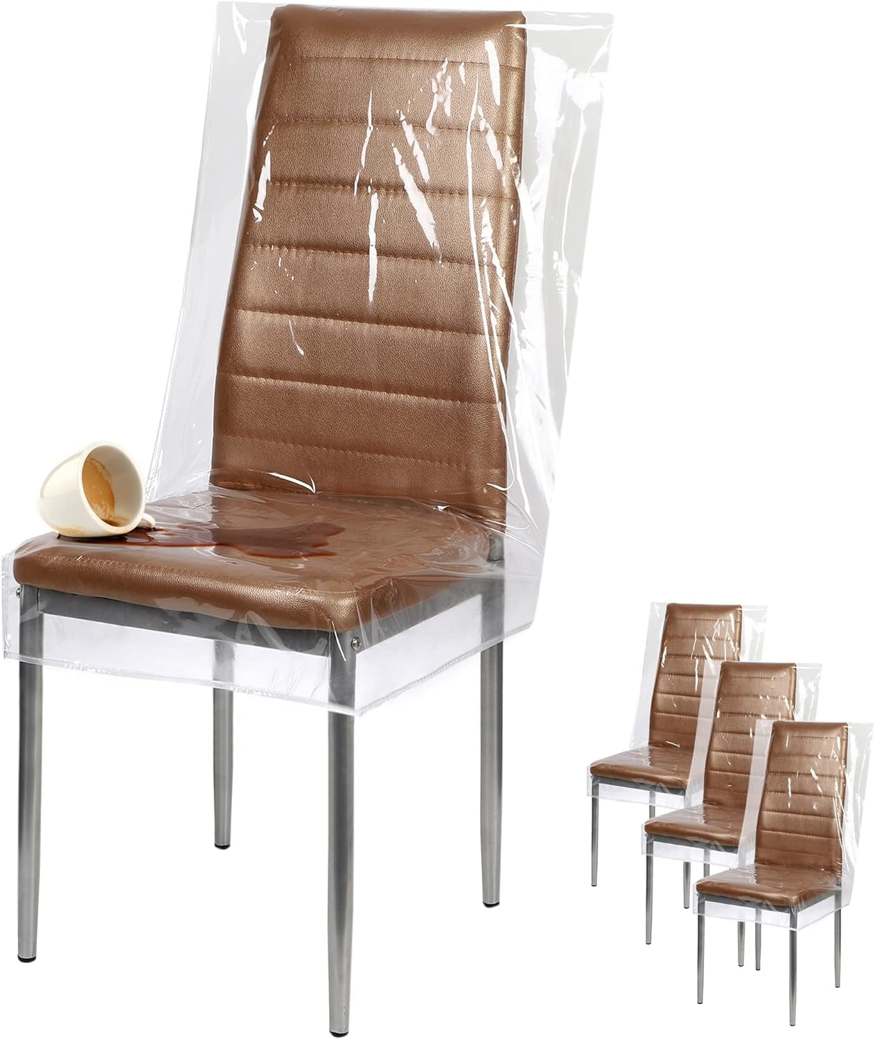 fhxbjoi Plastic Chair Covers Chair Covers for Dining Chairs Dining Room ...