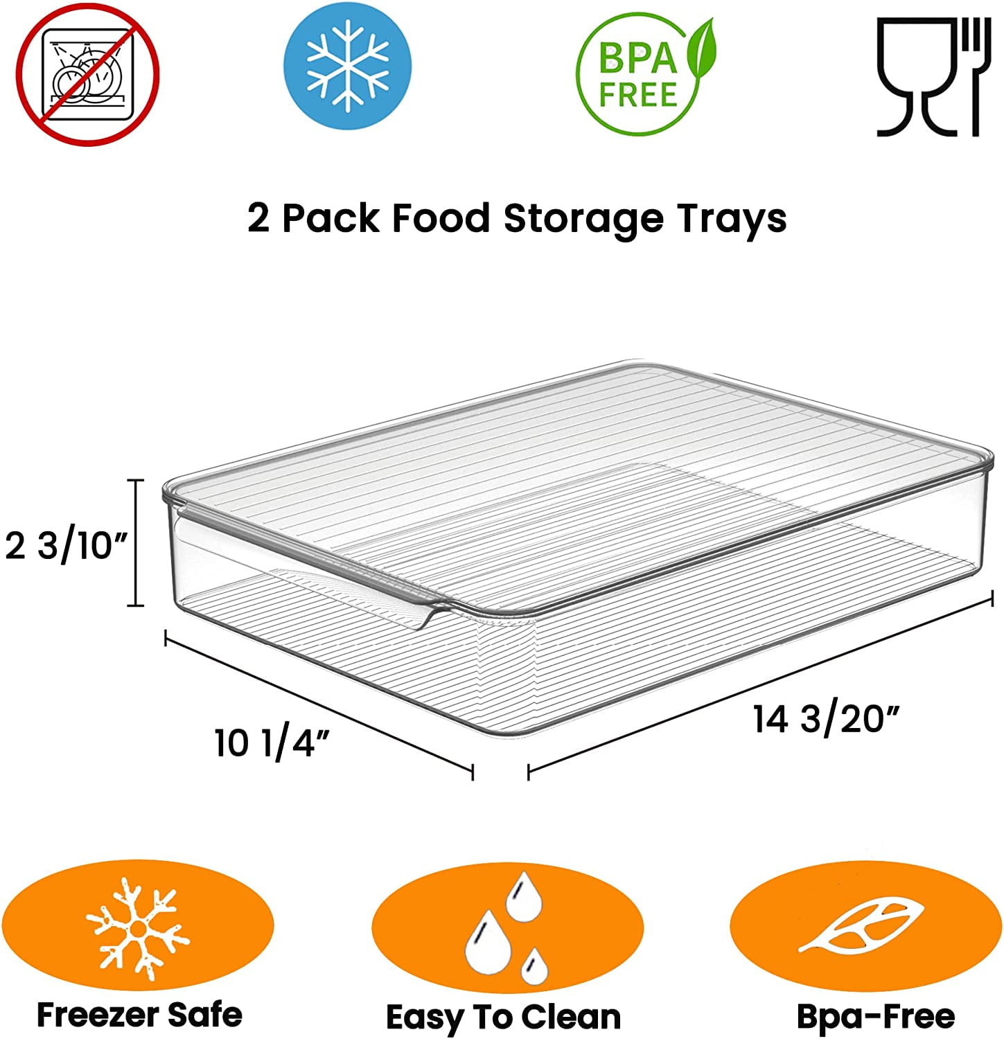fhxbjoi Produce Saver with 2 Piece Fruit Vegetable Storage Container ...