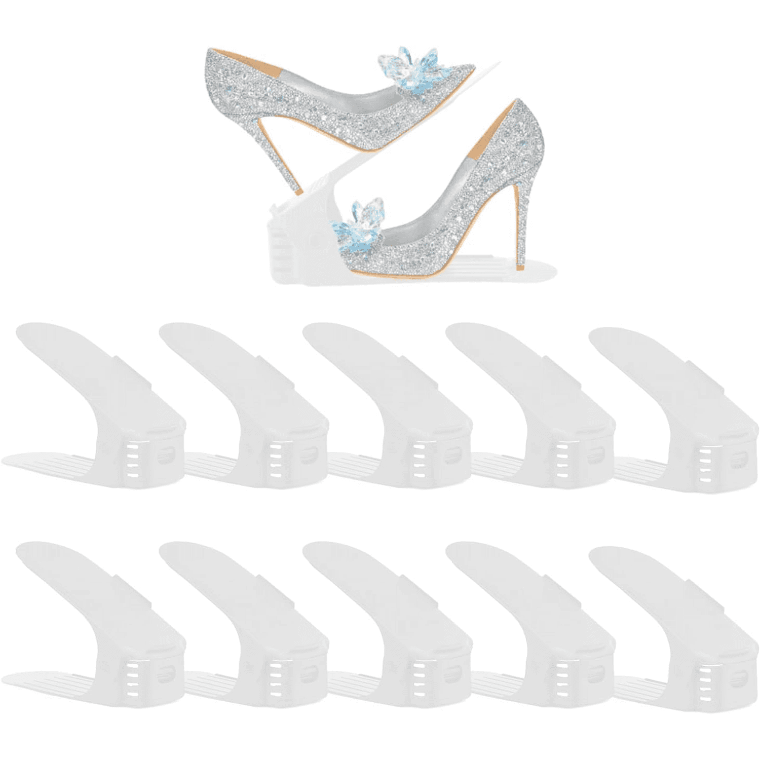 dzyasd Shoe Slot Storage Adjustable Shoe Rack Save Space Suitable for ...