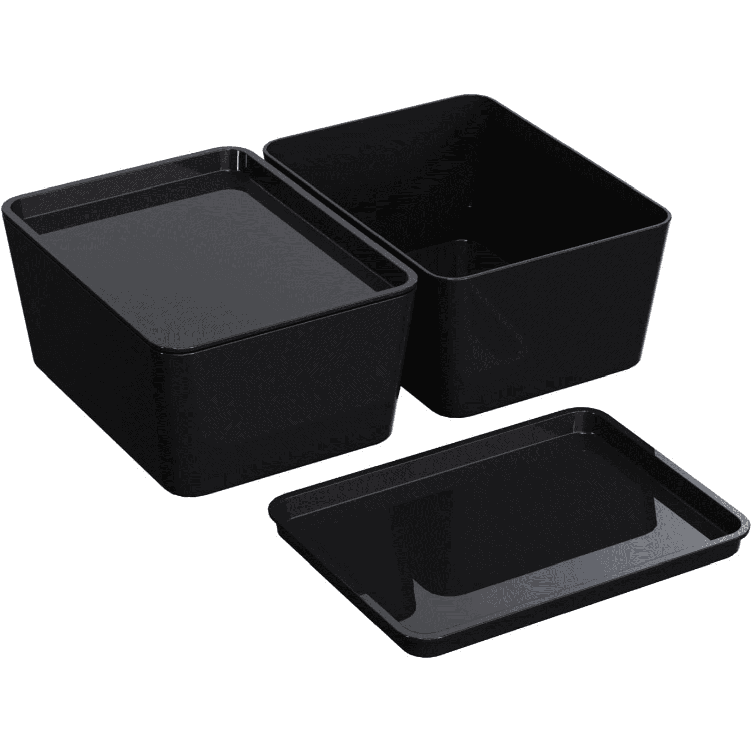 Hltser Storage Bins With Lids Multipurpose Stackable Plastic Containers ...