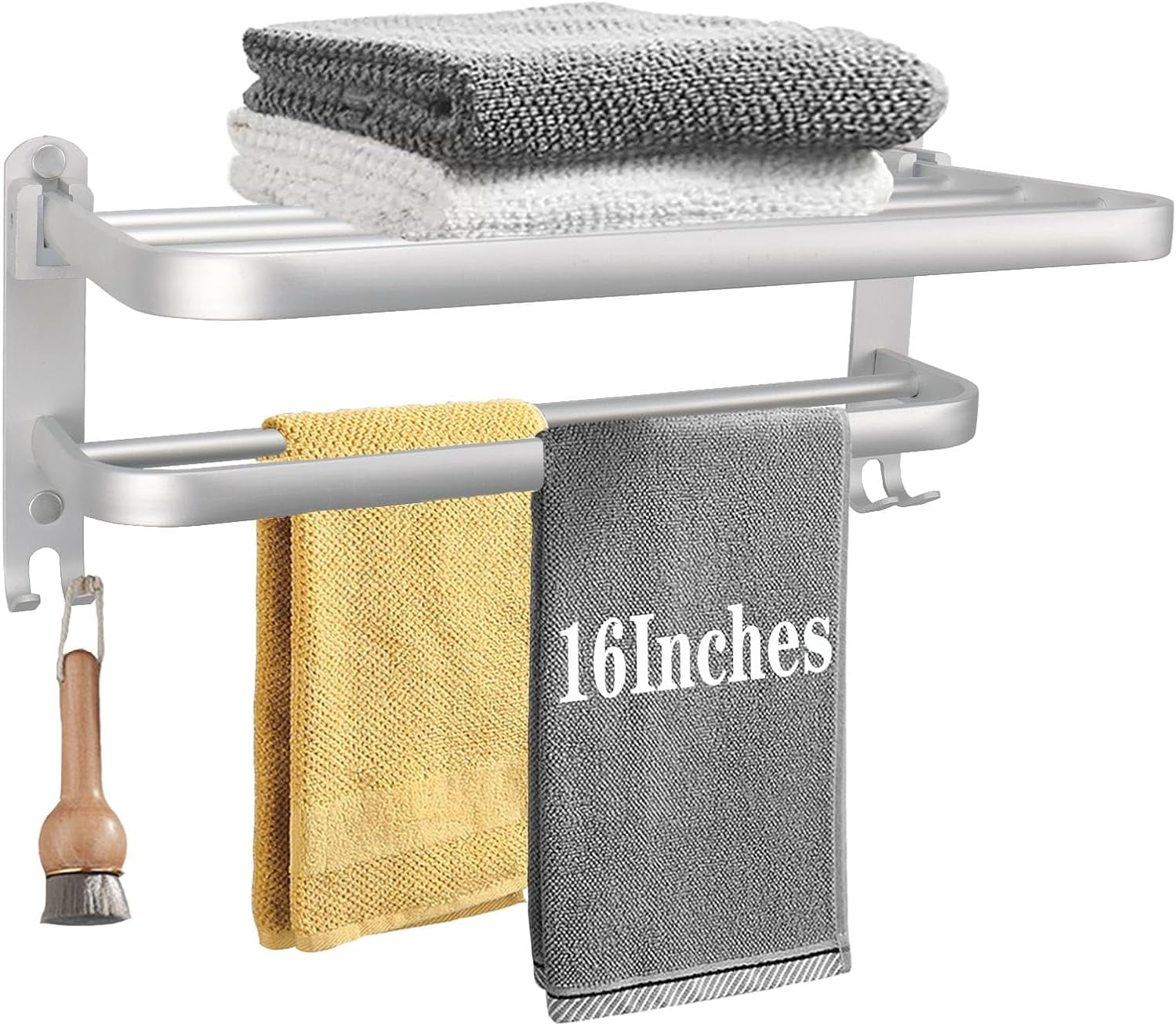 fhxbjoi Towel Rack for Bathroom Bath Towel Holder with Double Towel Bar ...
