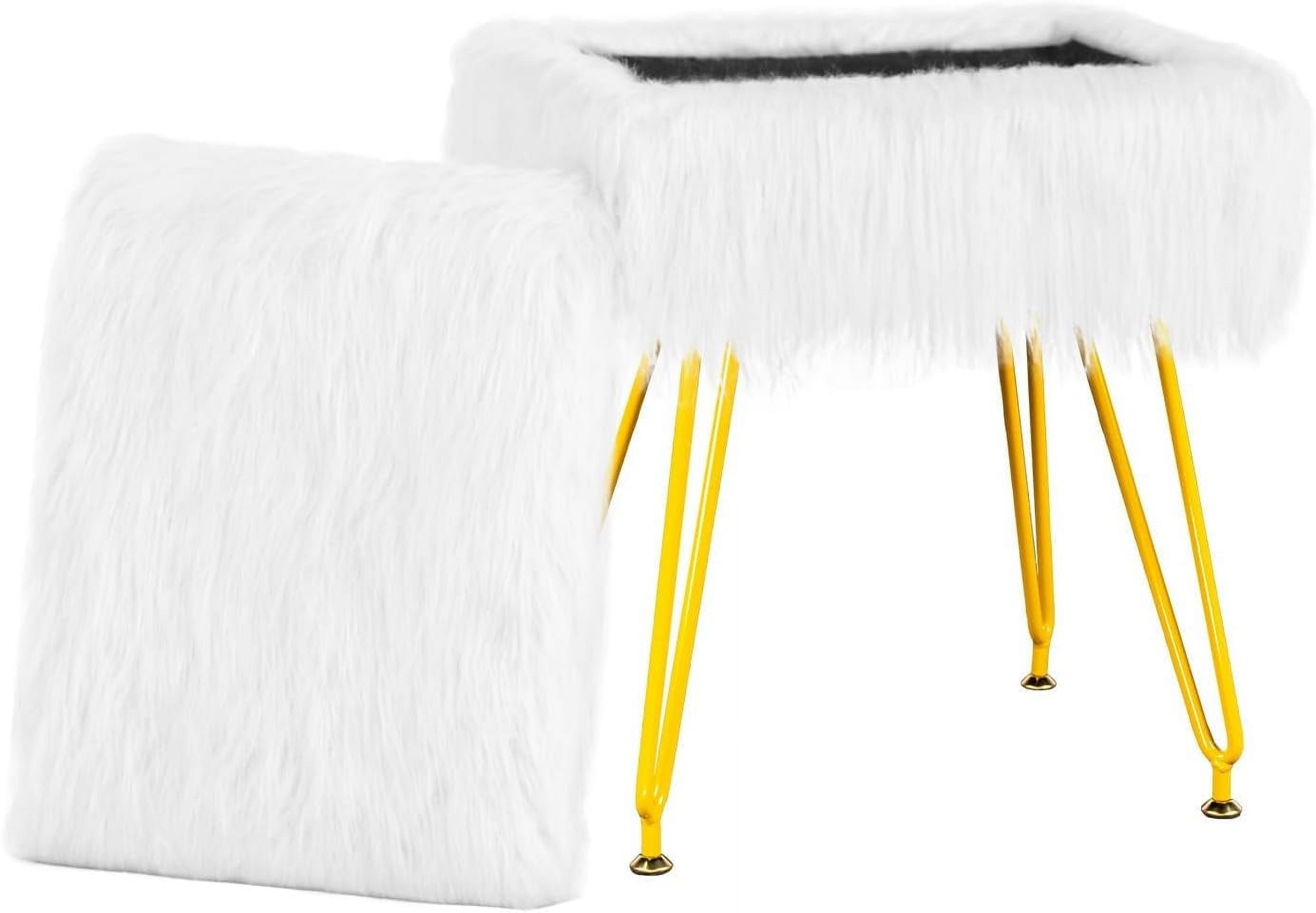 CTGUVBHKN Vanity Stool Chair with Storage Soft Ottoman Seat Vanity ...