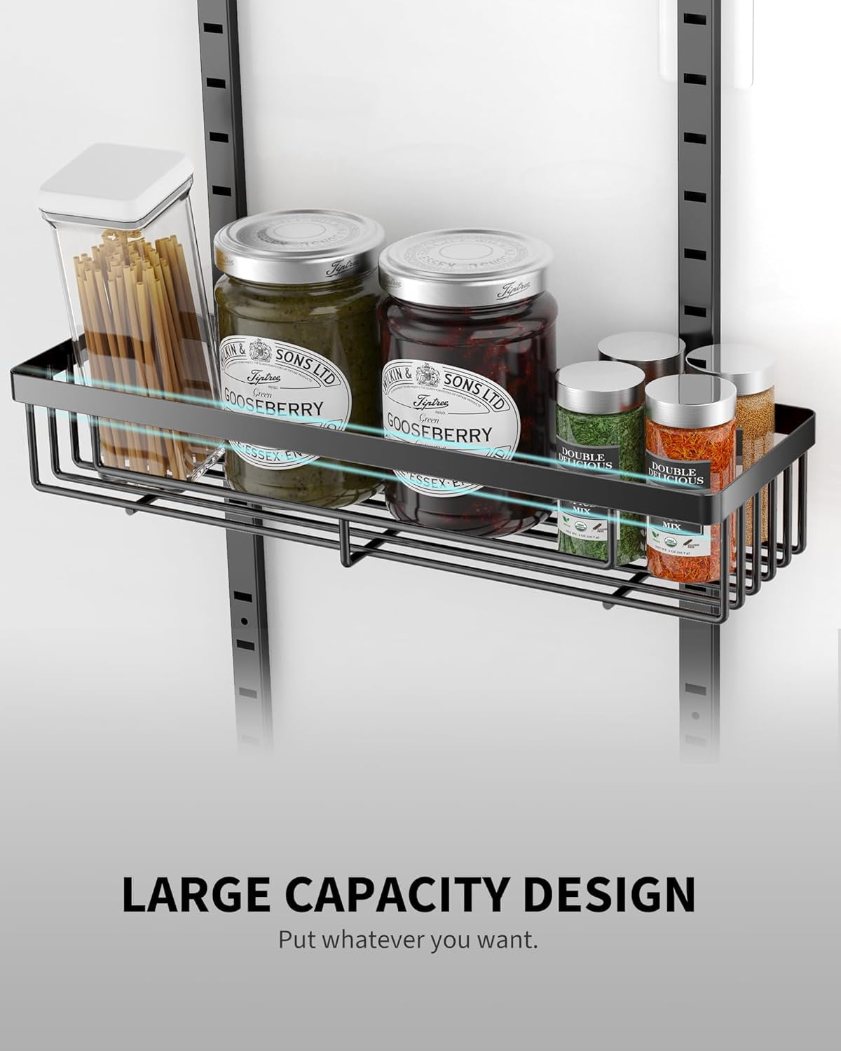 fhxbjoi White 9-Tier Over The Door Pantry Organizer Pantry Organization ...