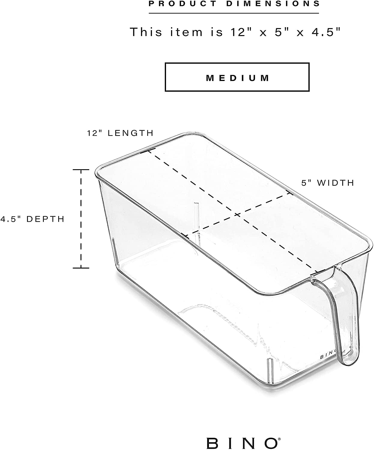 fhxbjoi l Plastic Storage Bins l THE HOLDER COLLECTION l 4-Pack Large ...