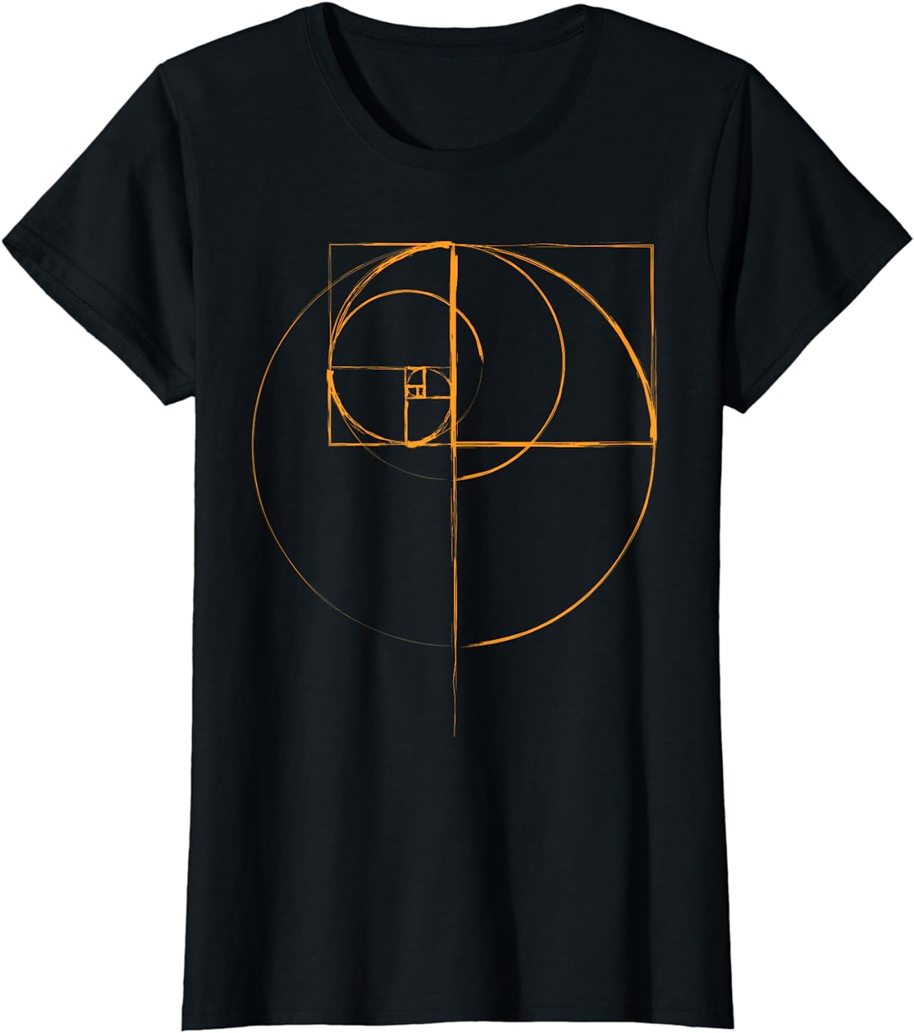 fibonacci golden ratio circle t shirt - Walmart.com